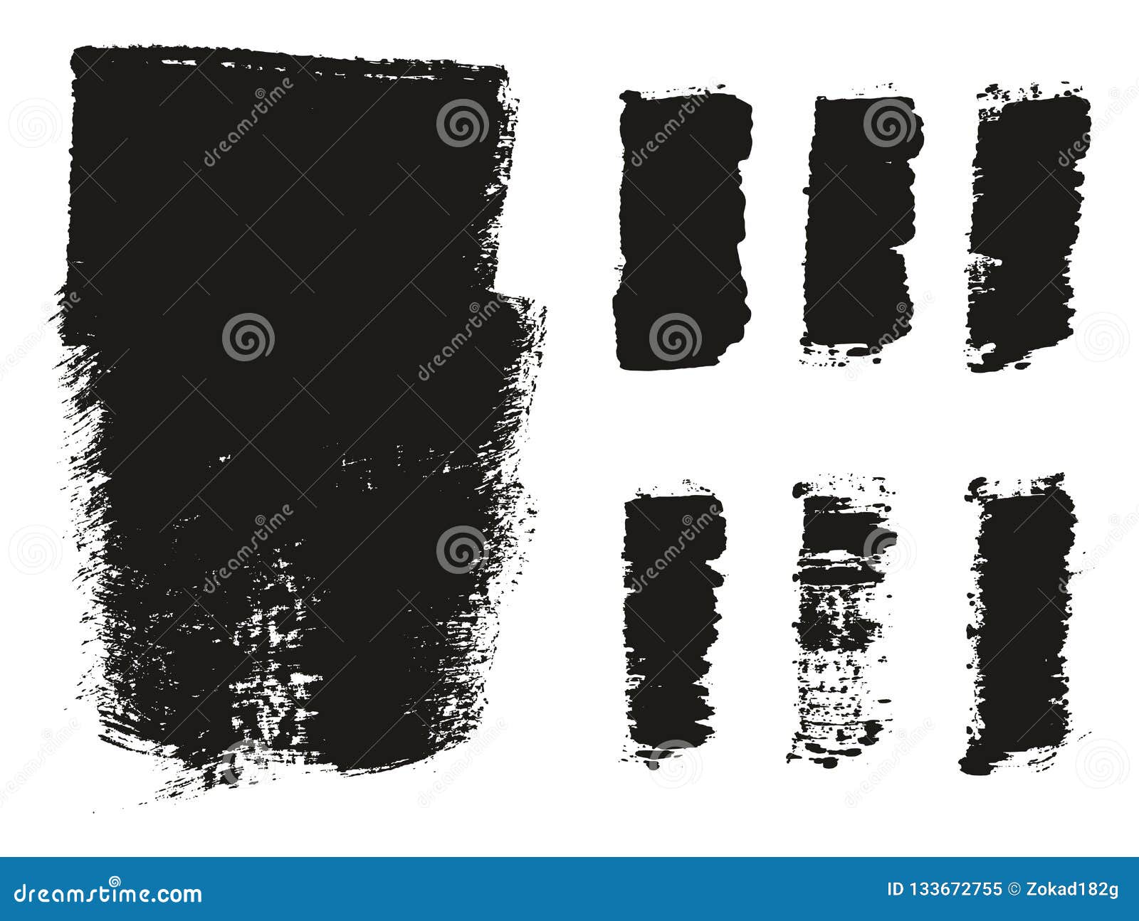 Fondo ancho de la brocha ilustración del vector. Ilustración de ...