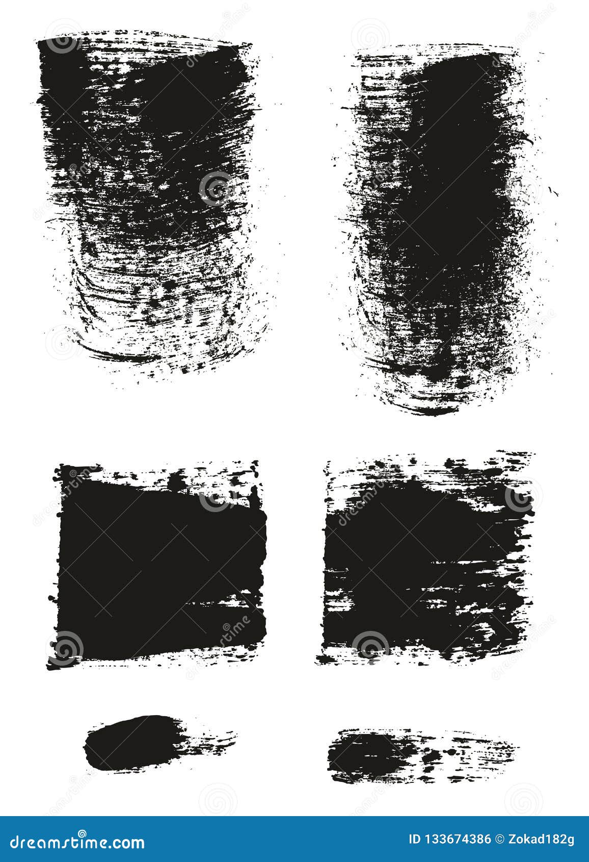 Fondo ancho de la brocha ilustración del vector. Ilustración de retro ...