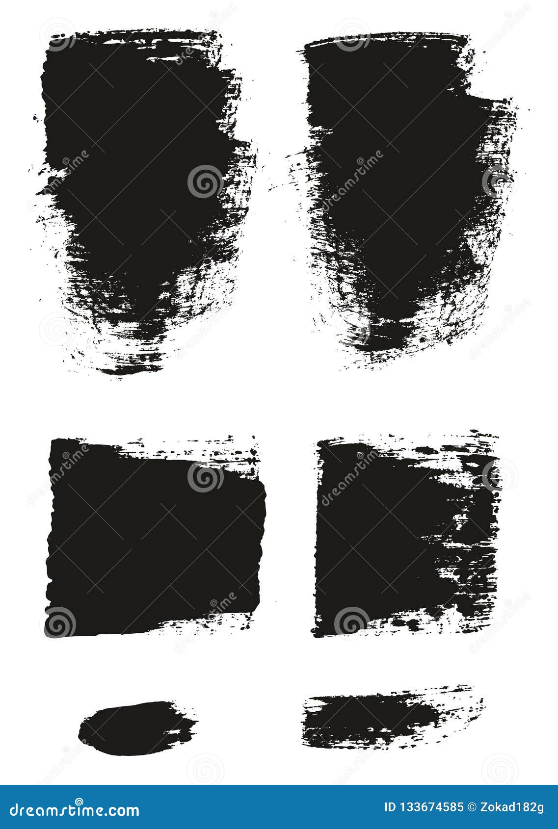 Fondo ancho de la brocha ilustración del vector. Ilustración de horror ...