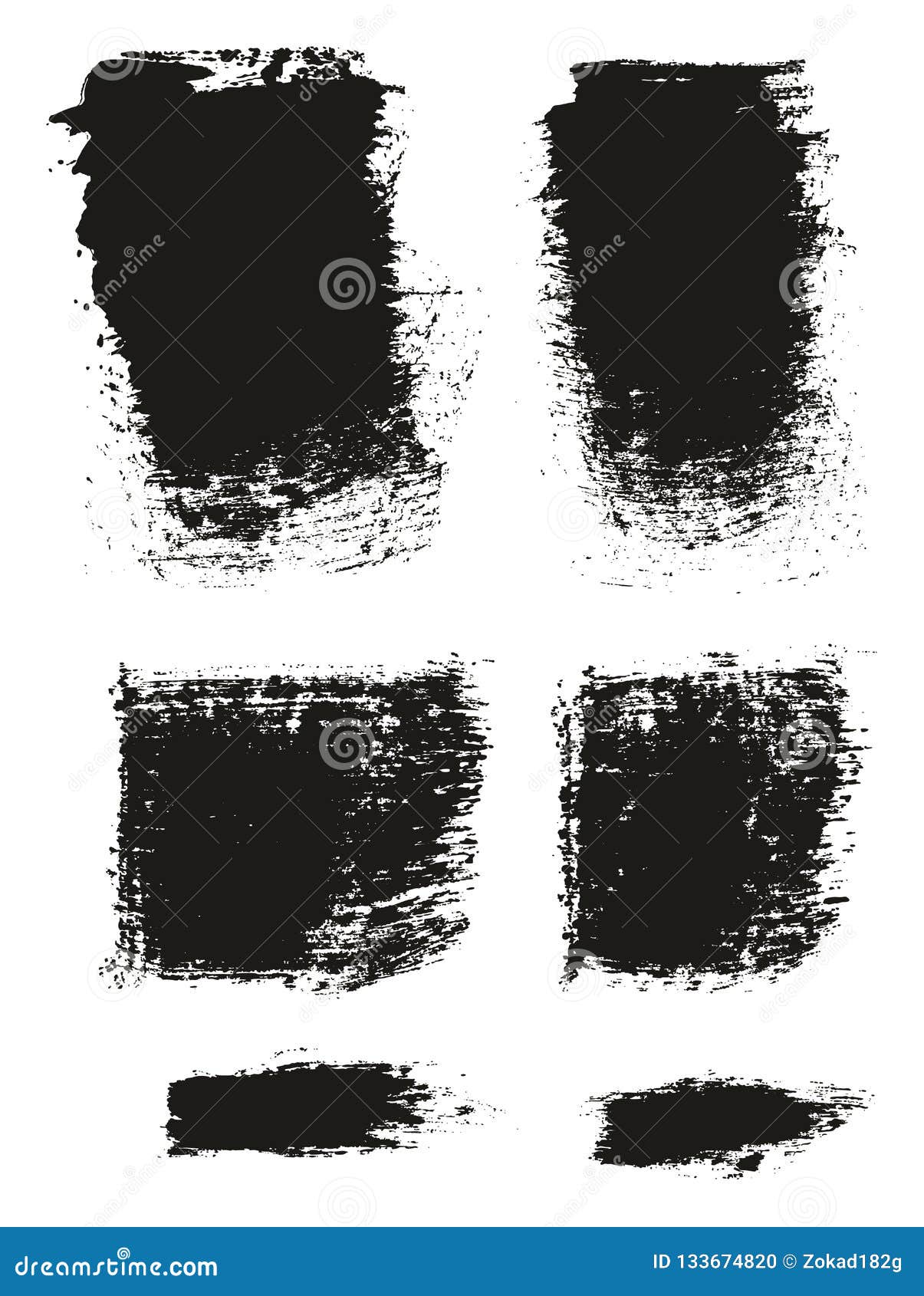 Fondo ancho de la brocha ilustración del vector. Ilustración de ...