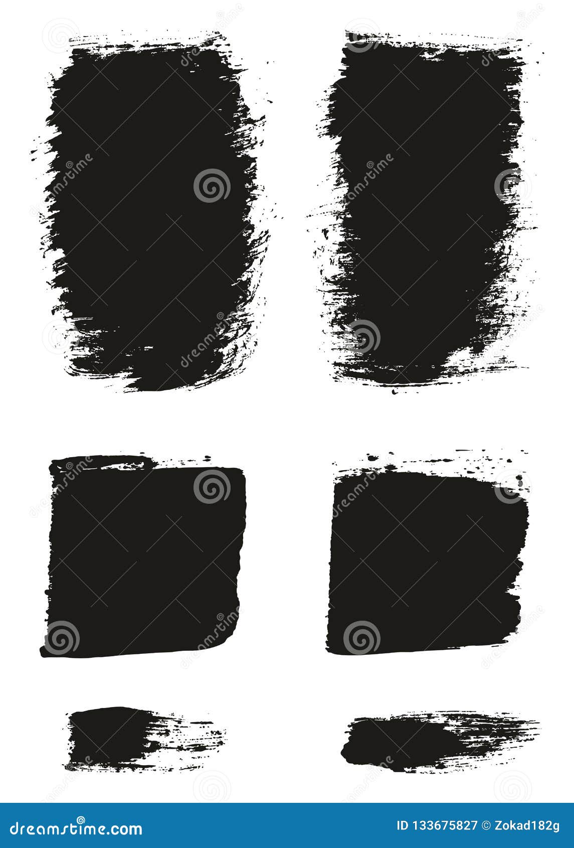 Fondo ancho de la brocha ilustración del vector. Ilustración de pintada ...