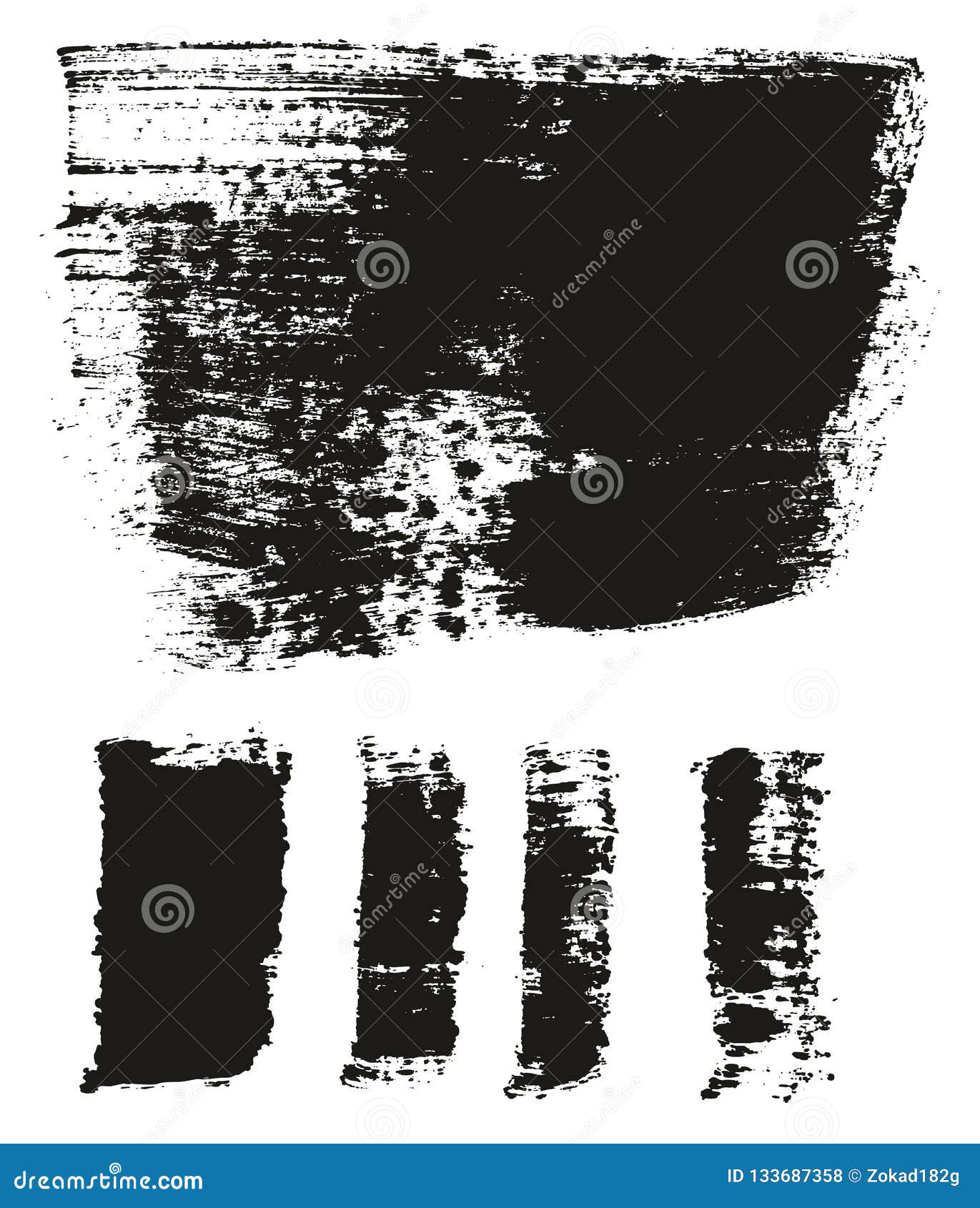 Fondo ancho de la brocha ilustración del vector. Ilustración de efecto ...