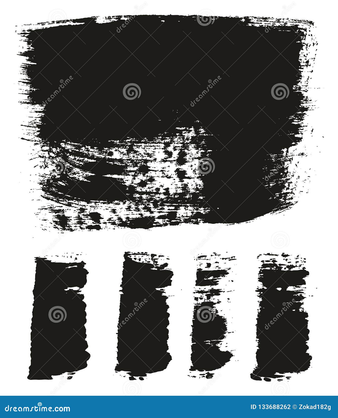 Fondo ancho de la brocha ilustración del vector. Ilustración de silueta ...