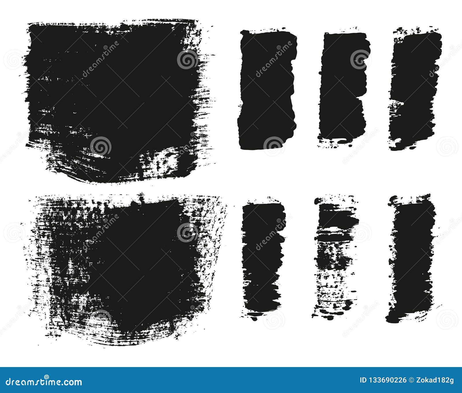 Fondo ancho de la brocha ilustración del vector. Ilustración de bandera ...