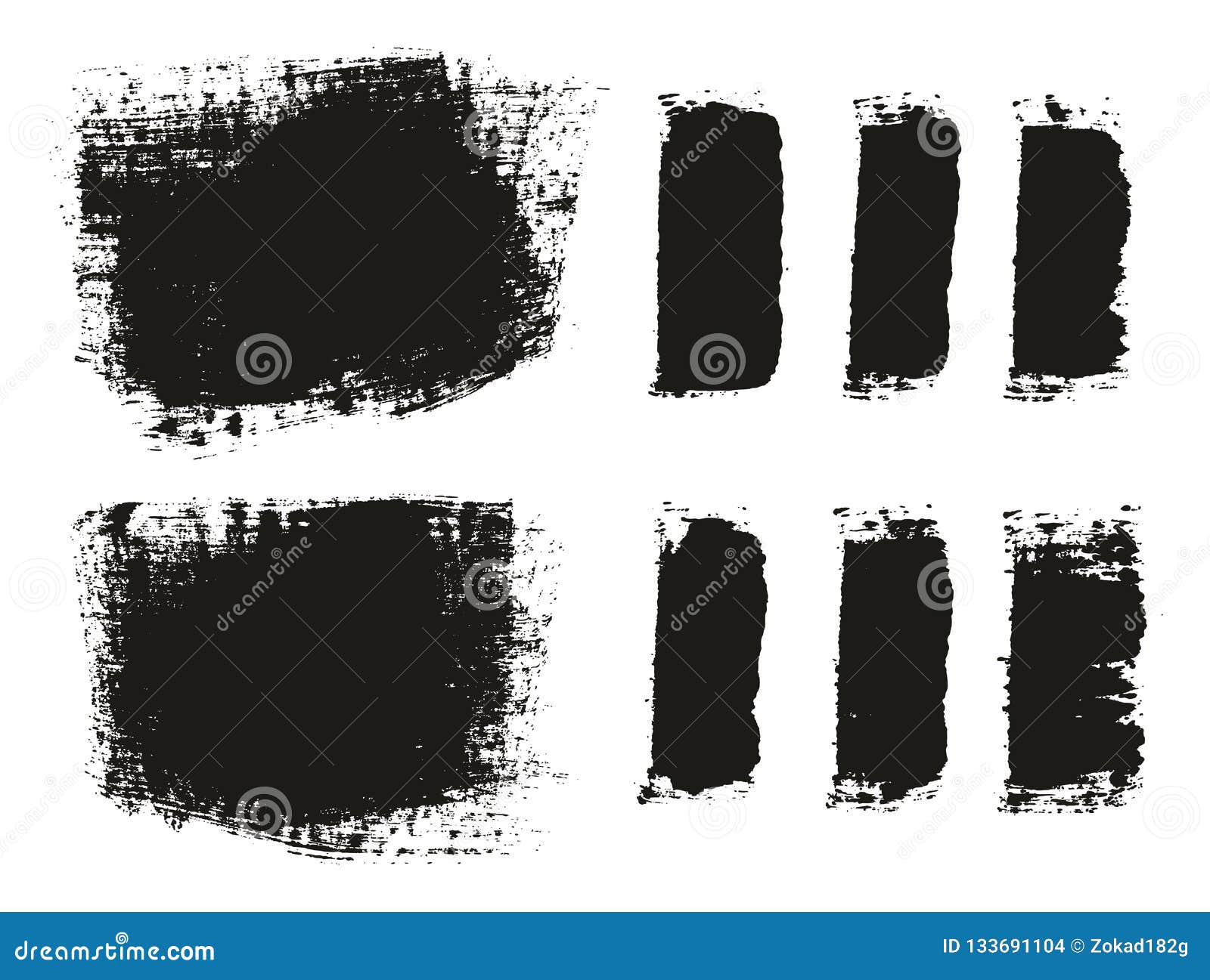 Fondo ancho de la brocha ilustración del vector. Ilustración de ...