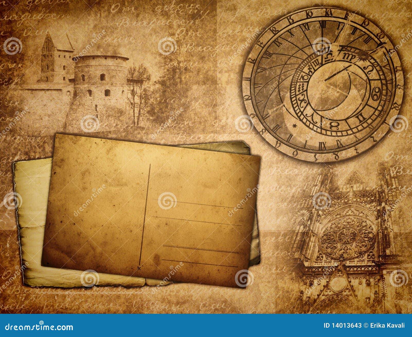 Fondo antiguo stock de ilustración. Ilustración de santo - 14013643