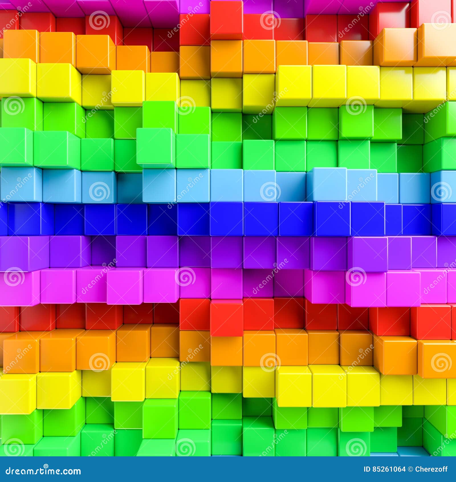 Fondo Astratto Dei Cubi Colorati Multi Illustrazione di Stock ...