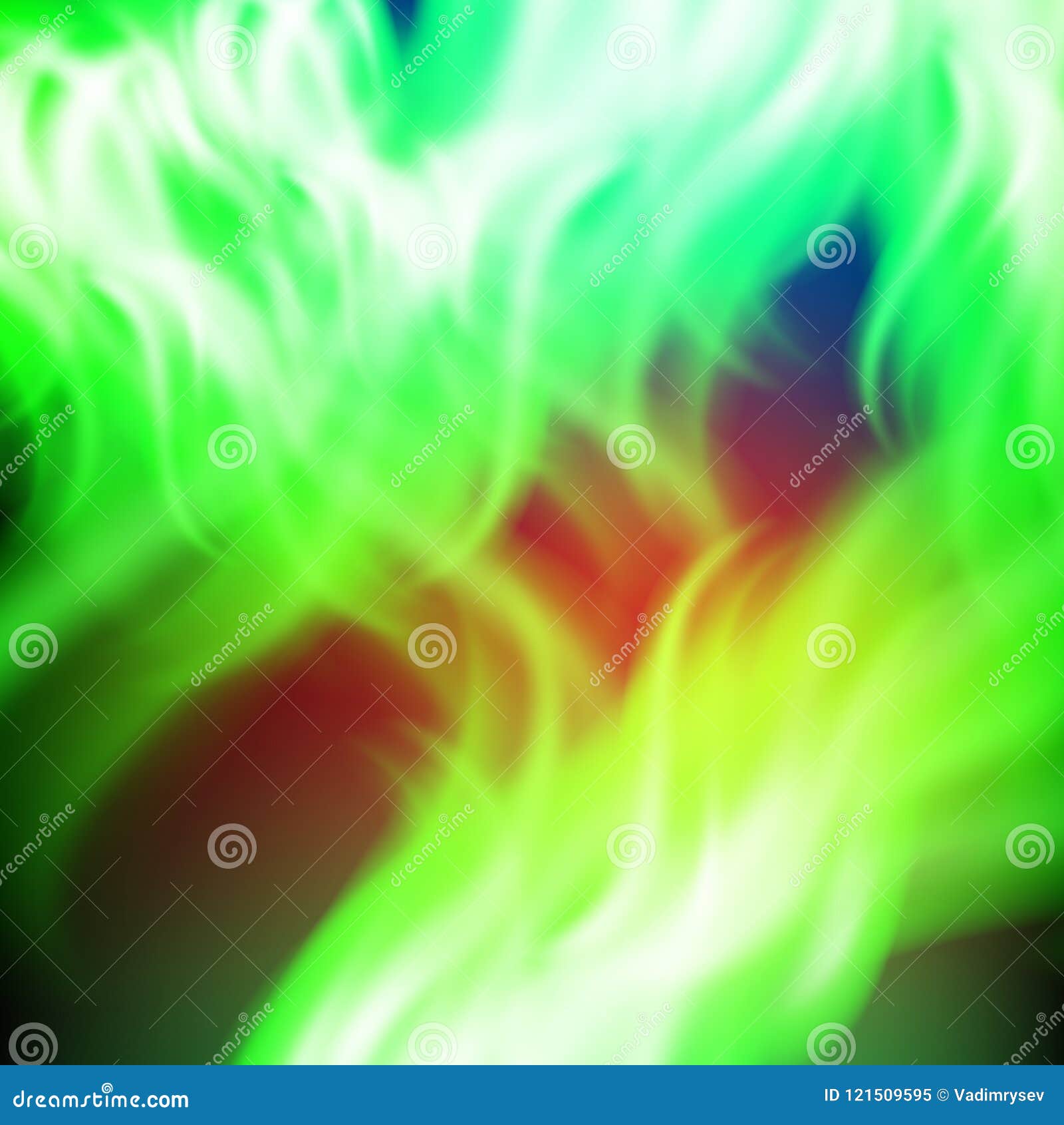 Fondo Astratto Del Fuoco Di Verde Dell'arcobaleno Illustrazione ...