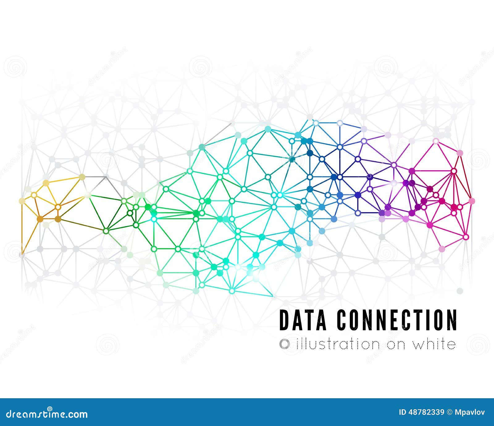 Fondo Astratto Della Connessione Di Rete Illustrazione Vettoriale ...