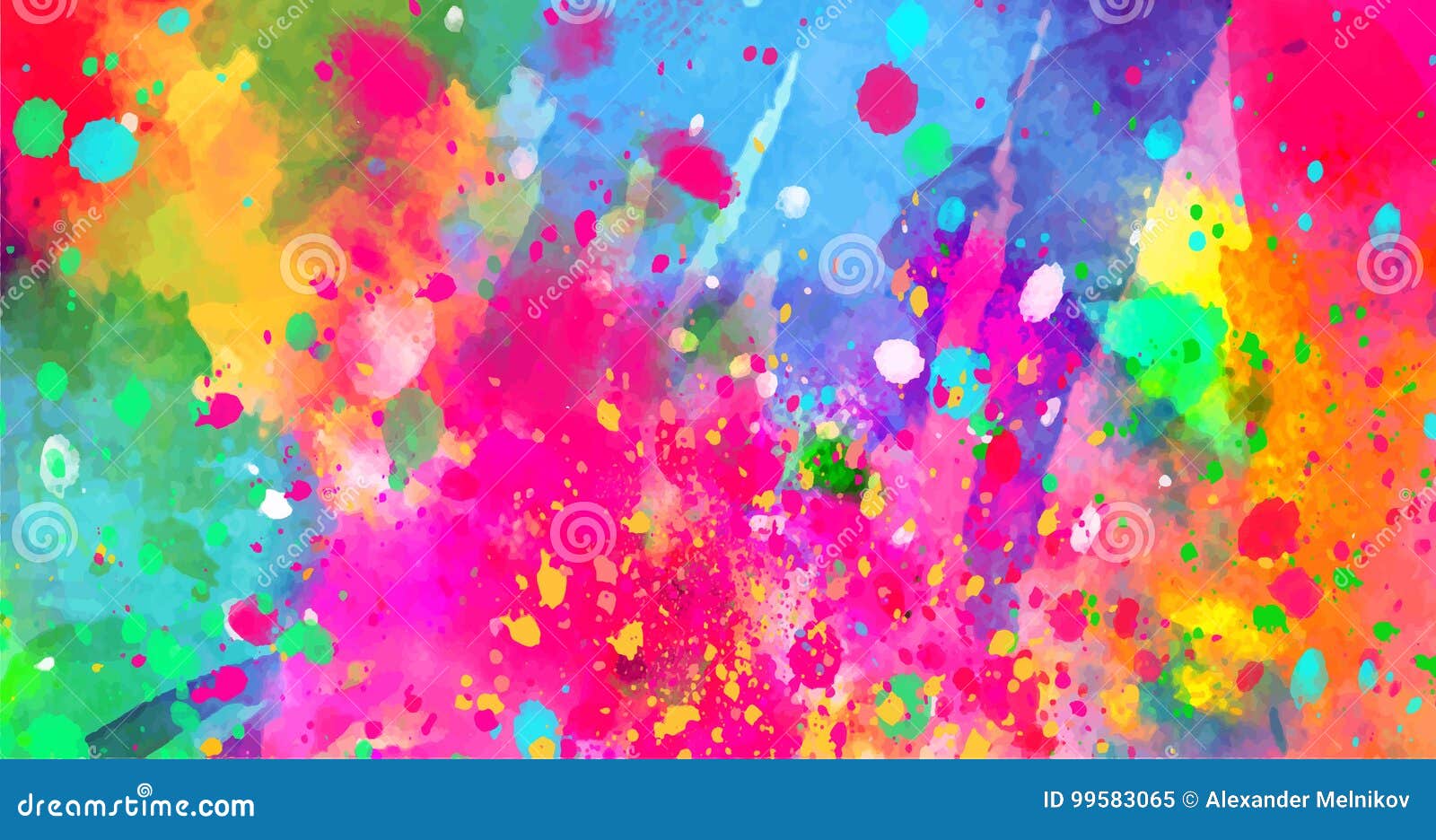 Fondo Astratto Delle Macchie Di Colore Delle Pitture Illustrazione ...