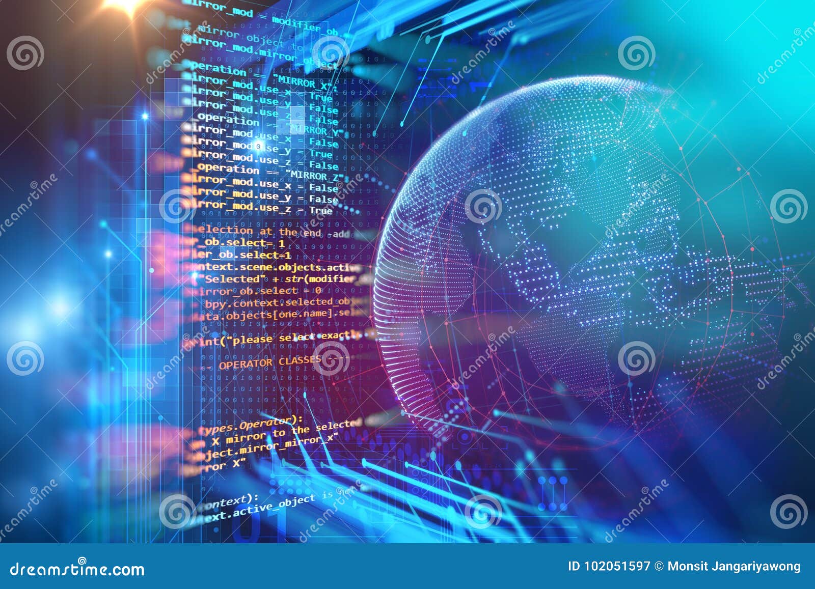 Fondo Astratto Di Programmazione Di Tecnologia Di Codice Dello ...