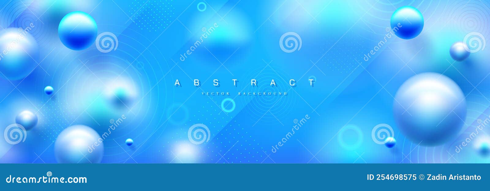 Fondo Azul Abstracto Con Burbuja Abstracta. Fondo De Vector Azul ...