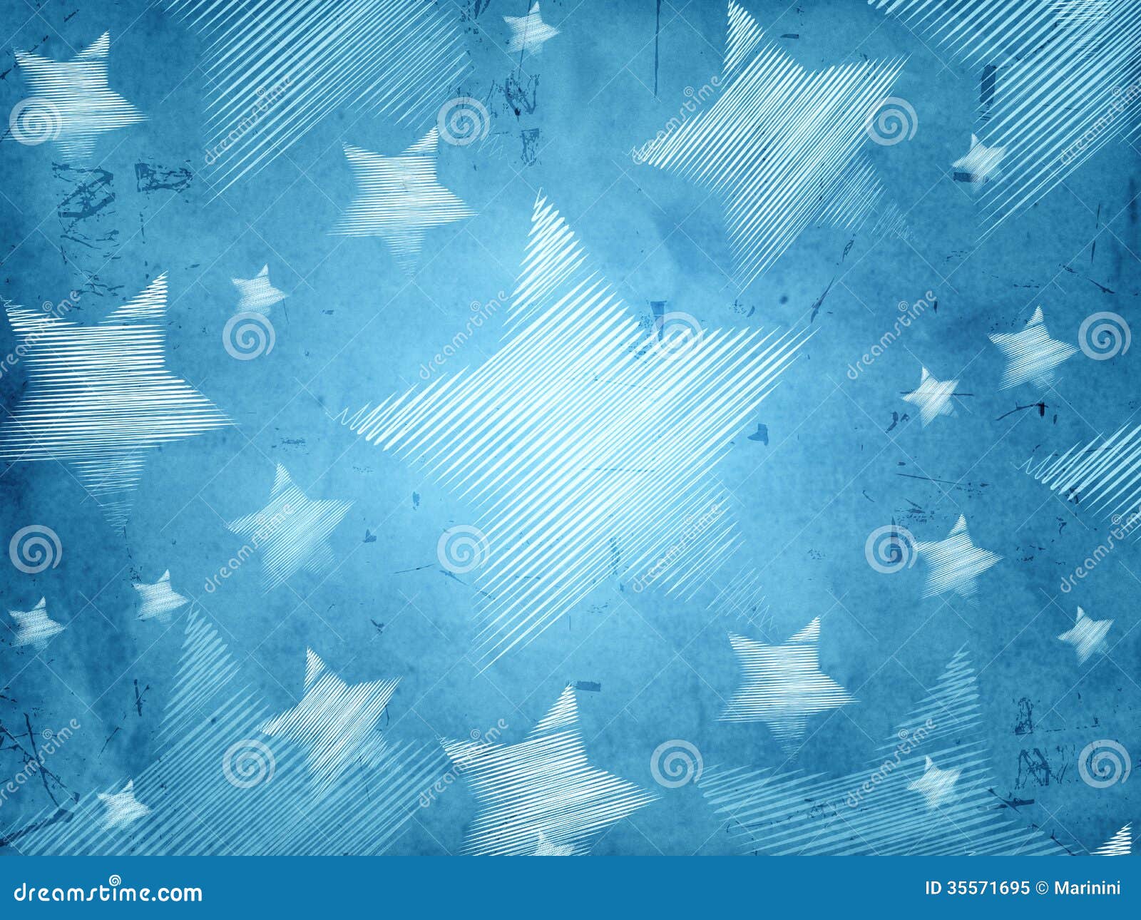 Fondo Azul Abstracto Con Las Estrellas Rayadas Imagen de archivo ...