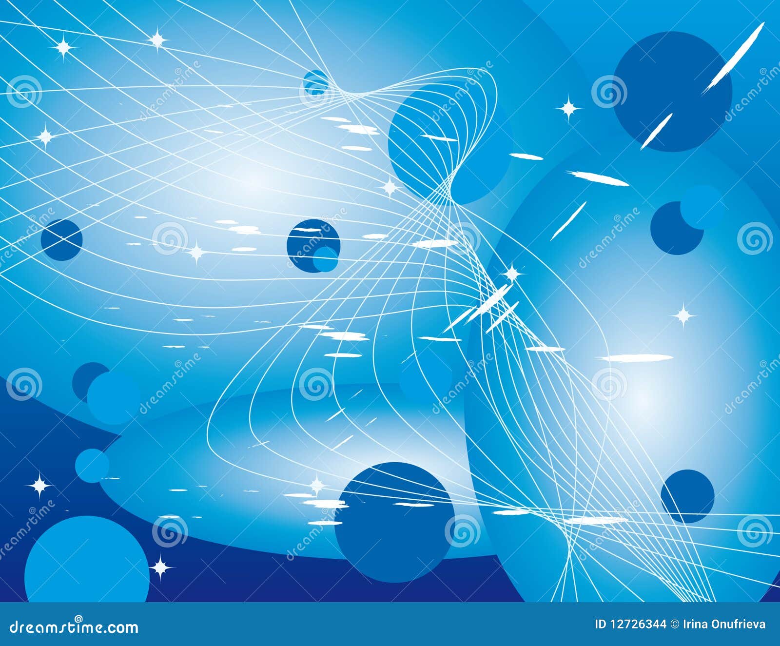 Fondo Azul Abstracto Del Espacio Ilustración del Vector - Ilustración ...