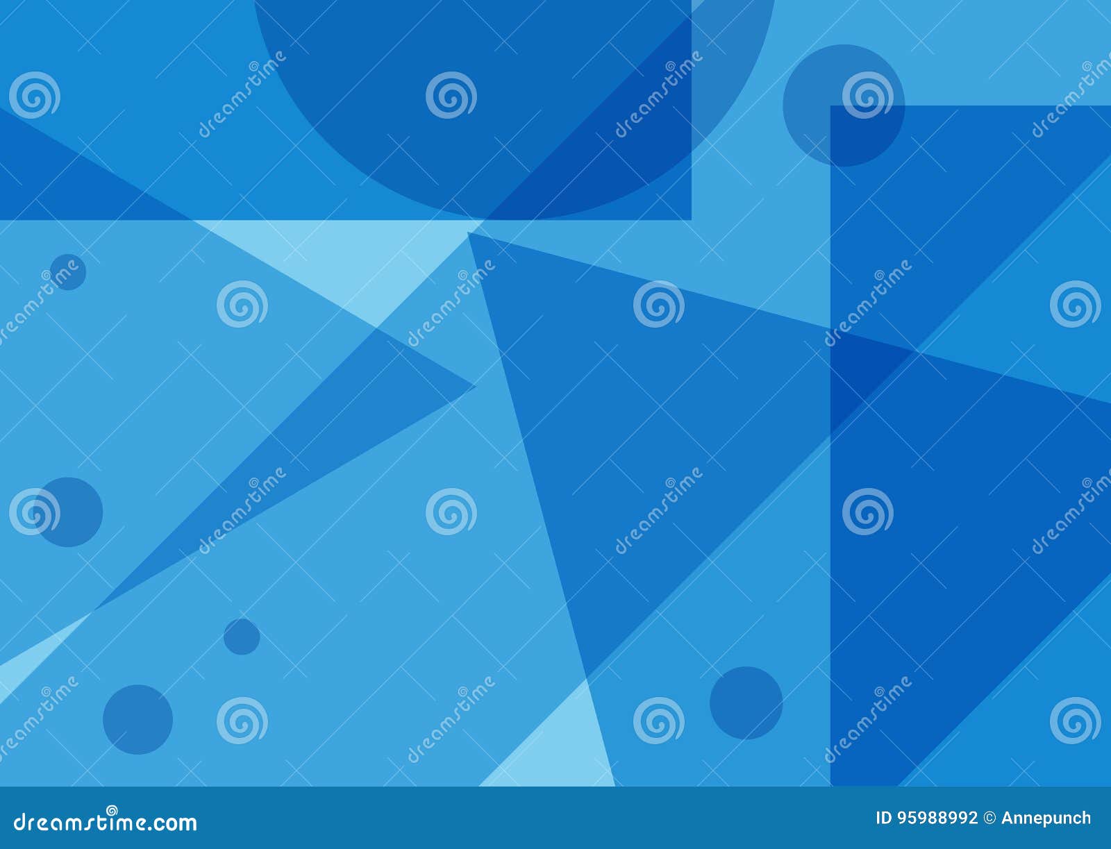 Fondo Azul Abstracto Rectangular Con Formas Geométricas Ilustración del ...