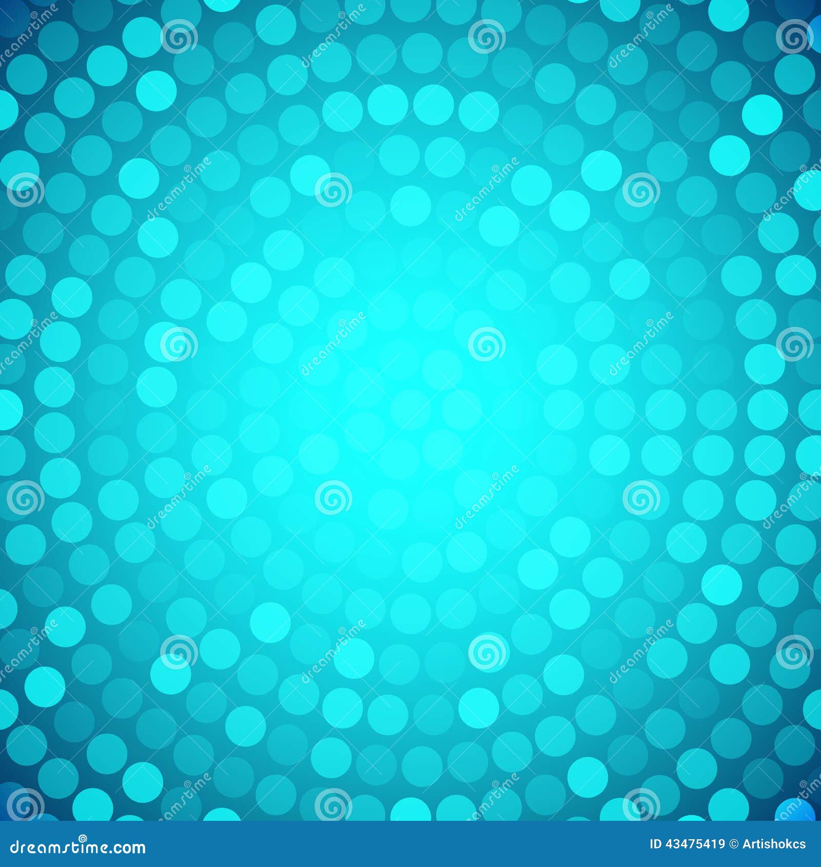 Fondo Azul Circular Abstracto Ilustración del Vector - Ilustración de ...