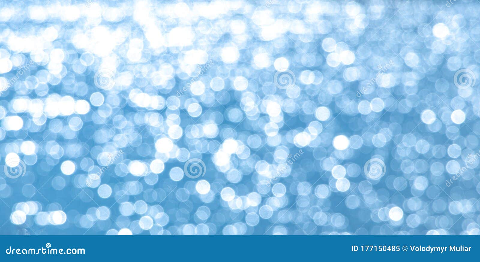 Fondo Azul Claro Abstracto Con Bokeh Blanco Imagen de archivo - Imagen ...