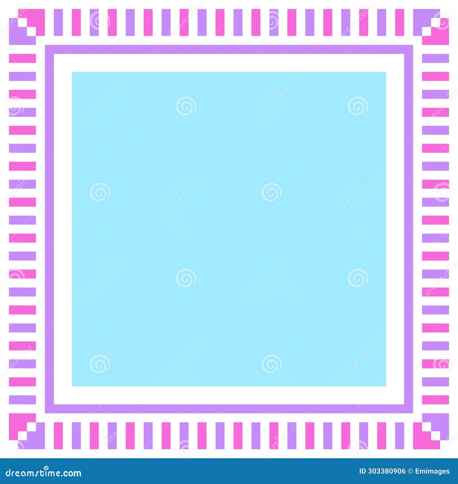 Fondo Azul Con Borde Rosa Y Violeta Stock de ilustración - Ilustración ...