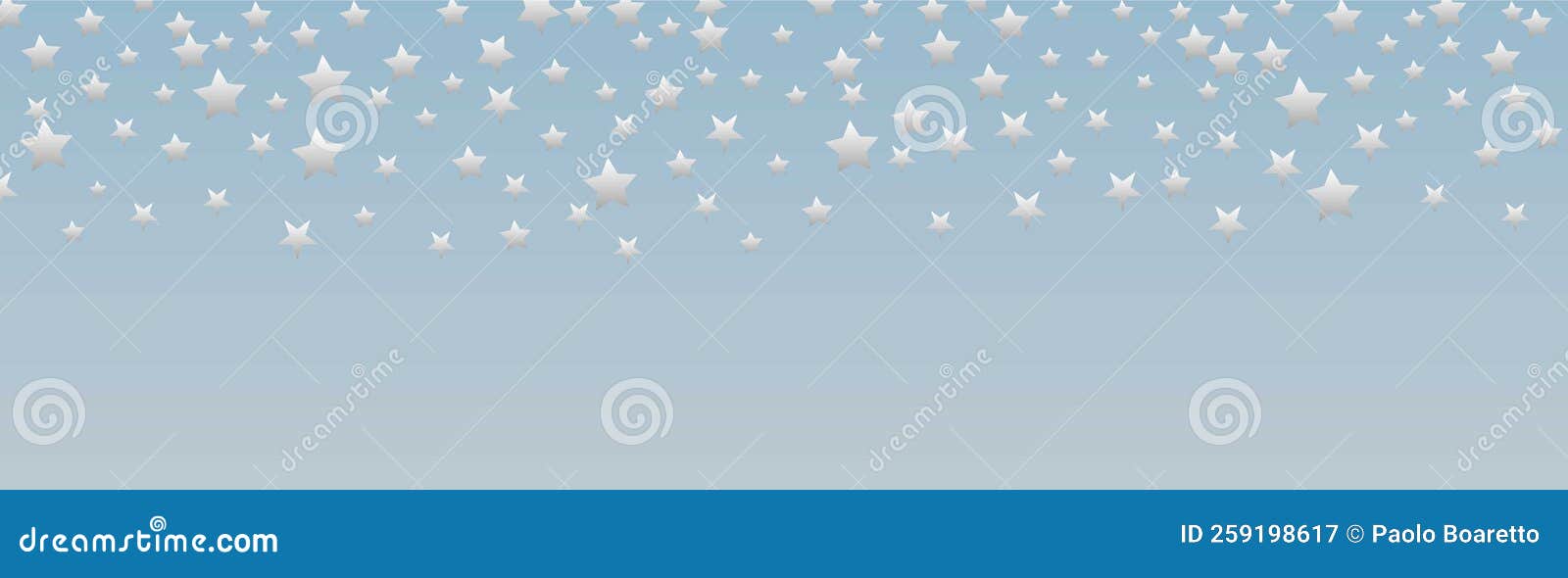 Fondo Azul Con Estrellas Plateadas Stock de ilustración - Ilustración ...