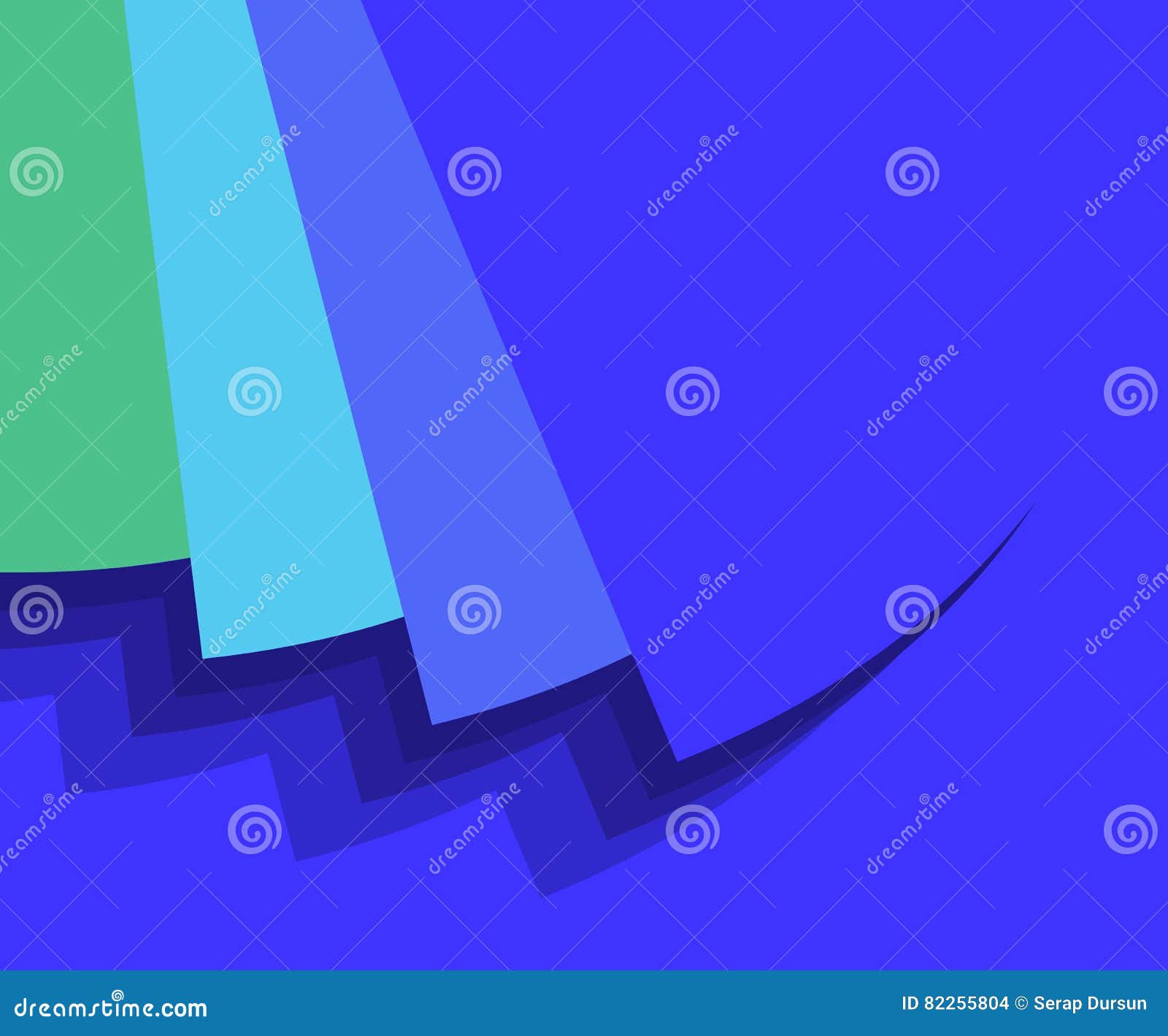 Fondo Azul Con La Escala De Colores Stock de ilustración - Ilustración ...