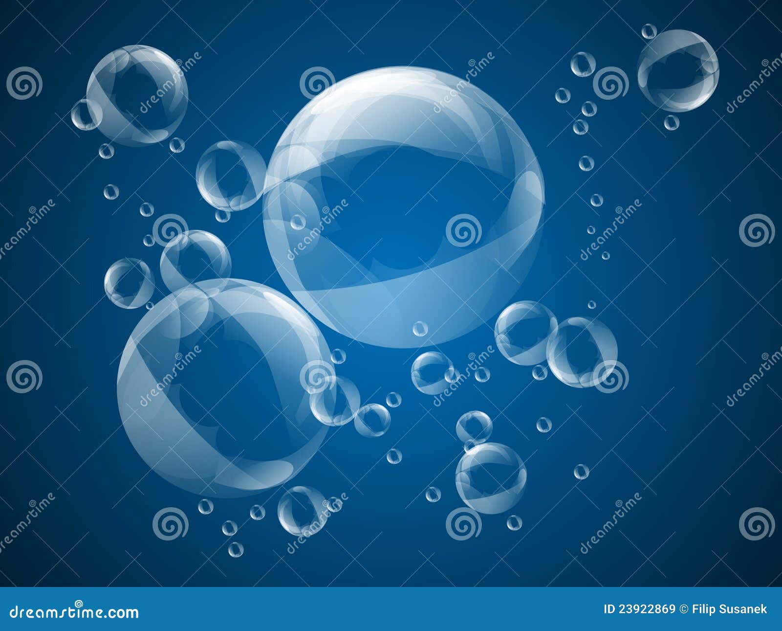 Fondo Azul Con Las Burbujas Ilustración del Vector - Ilustración de ...