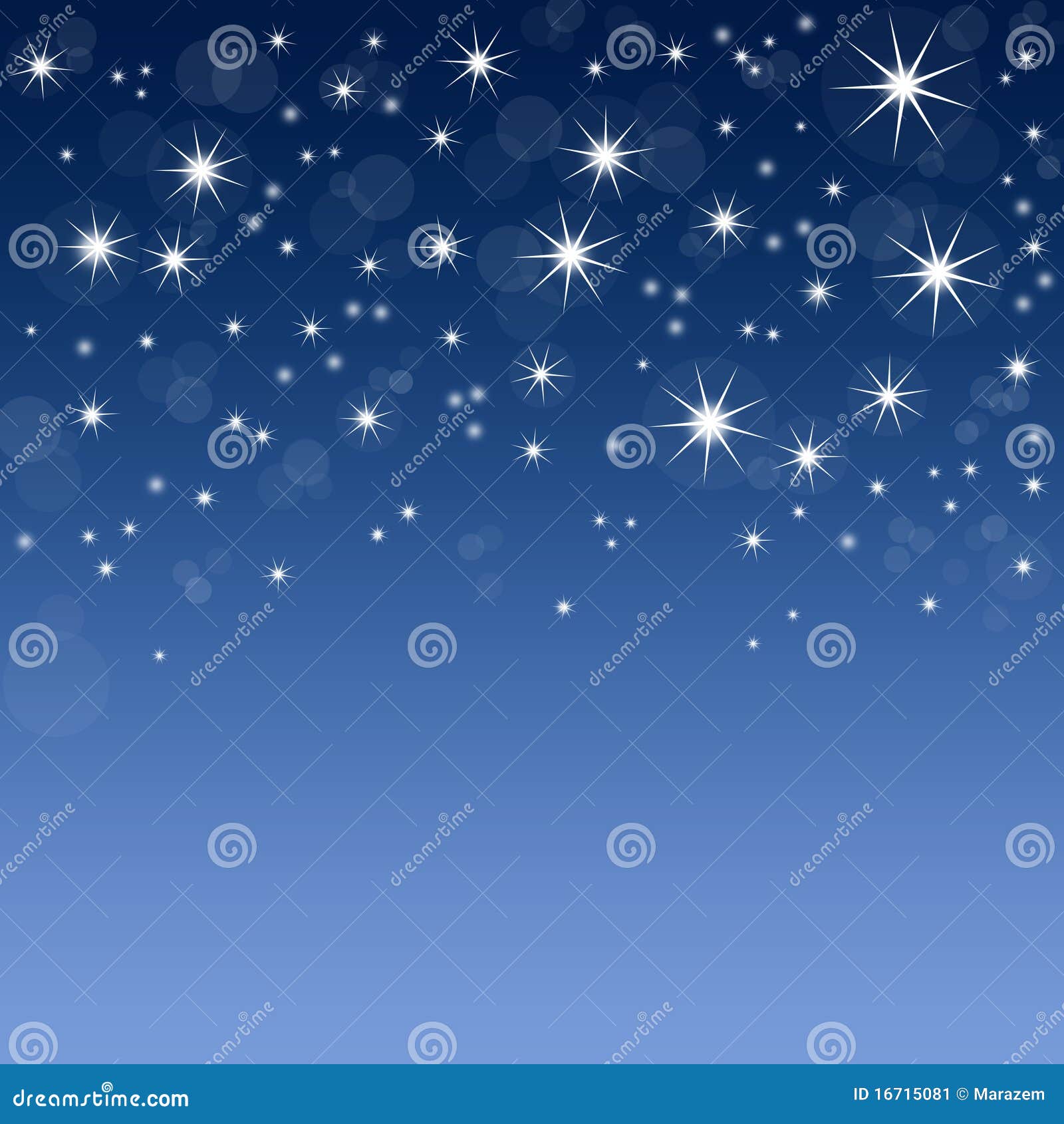 Fondo Azul Con Las Estrellas Stock de ilustración - Ilustración de ...