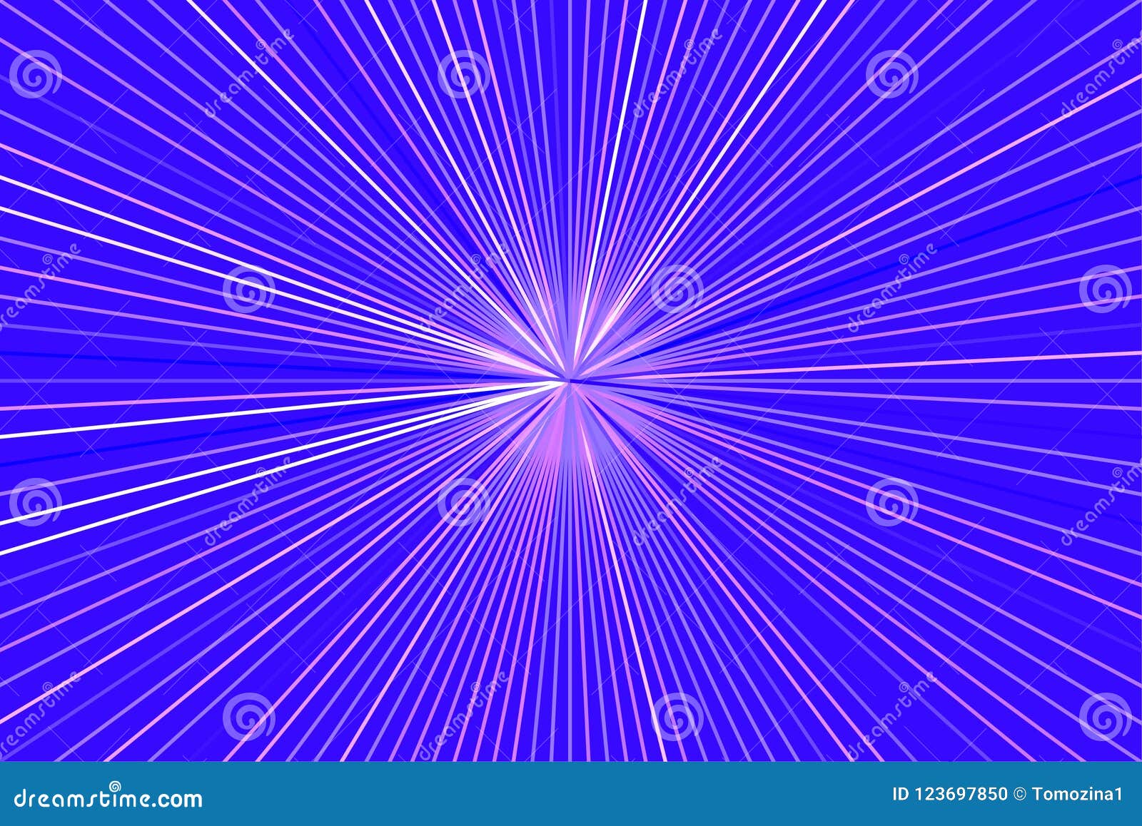 Fondo azul con los rayos ilustración del vector. Ilustración de cartel ...