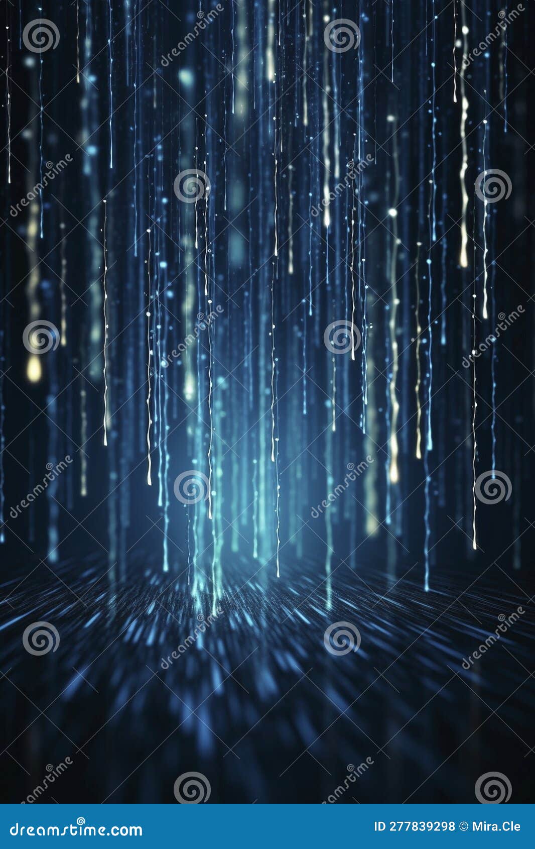 Fondo Azul Con Luces Creadas Con Ai Generativo Stock de ilustración ...