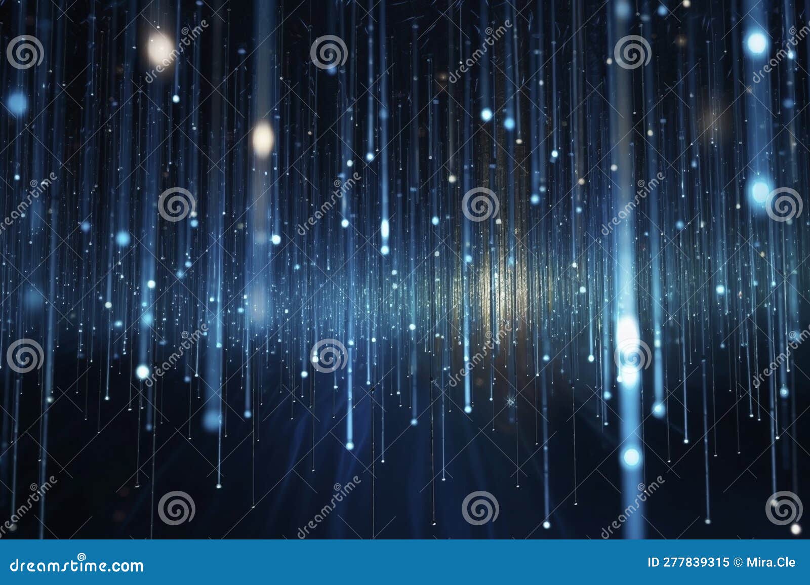 Fondo Azul Con Luces Creadas Con Ai Generativo Stock de ilustración ...