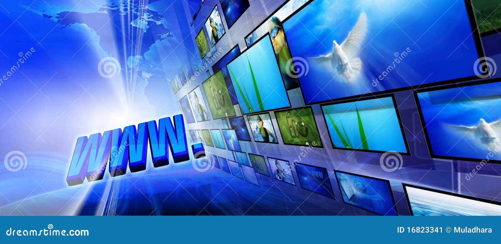 Fondo azul del Internet imagen de archivo. Imagen de fotos - 16823341