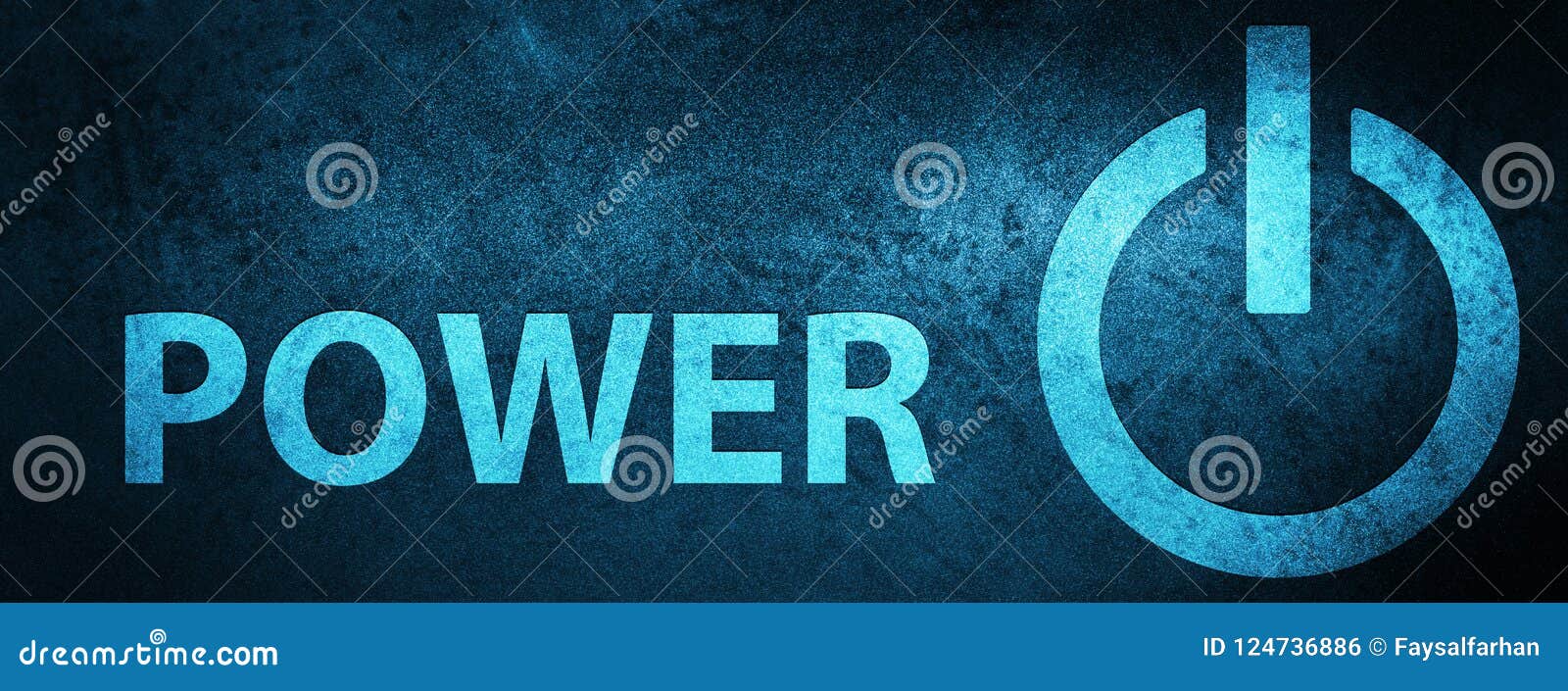 Fondo Azul Especial De La Bandera Del Poder Stock de ilustración ...