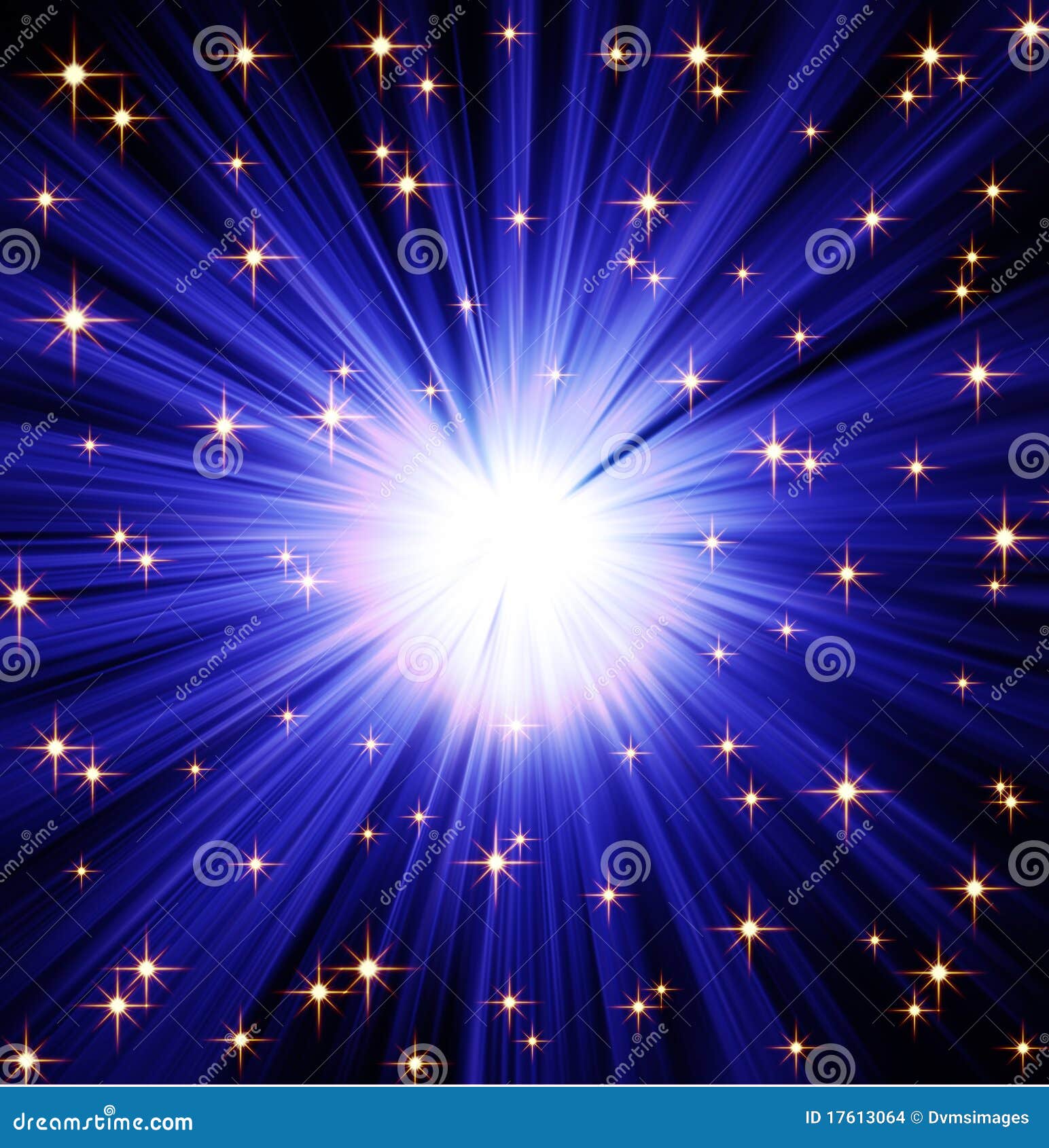 Fondo azul estrellado stock de ilustración. Ilustración de vibrante ...