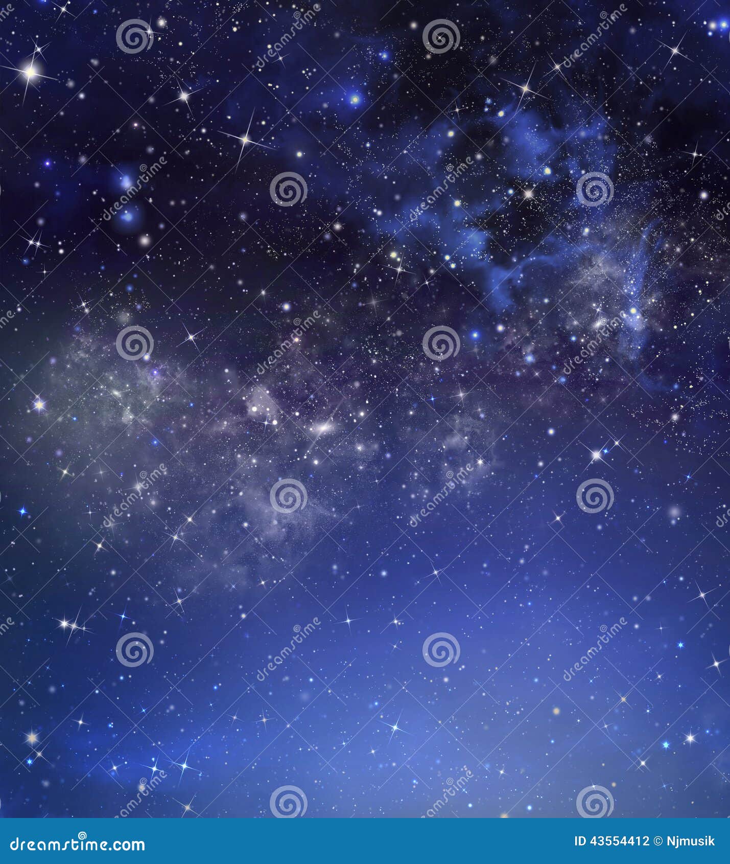 Fondo Azul Estrellado Abstracto Stock de ilustración - Ilustración de ...