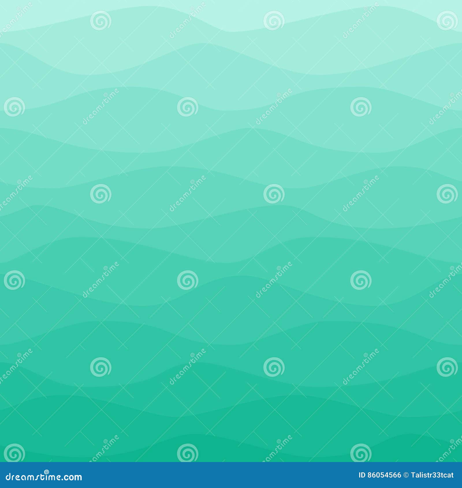 Fondo Azul Ondulado Gradual De La Turquesa Ilustración del Vector ...