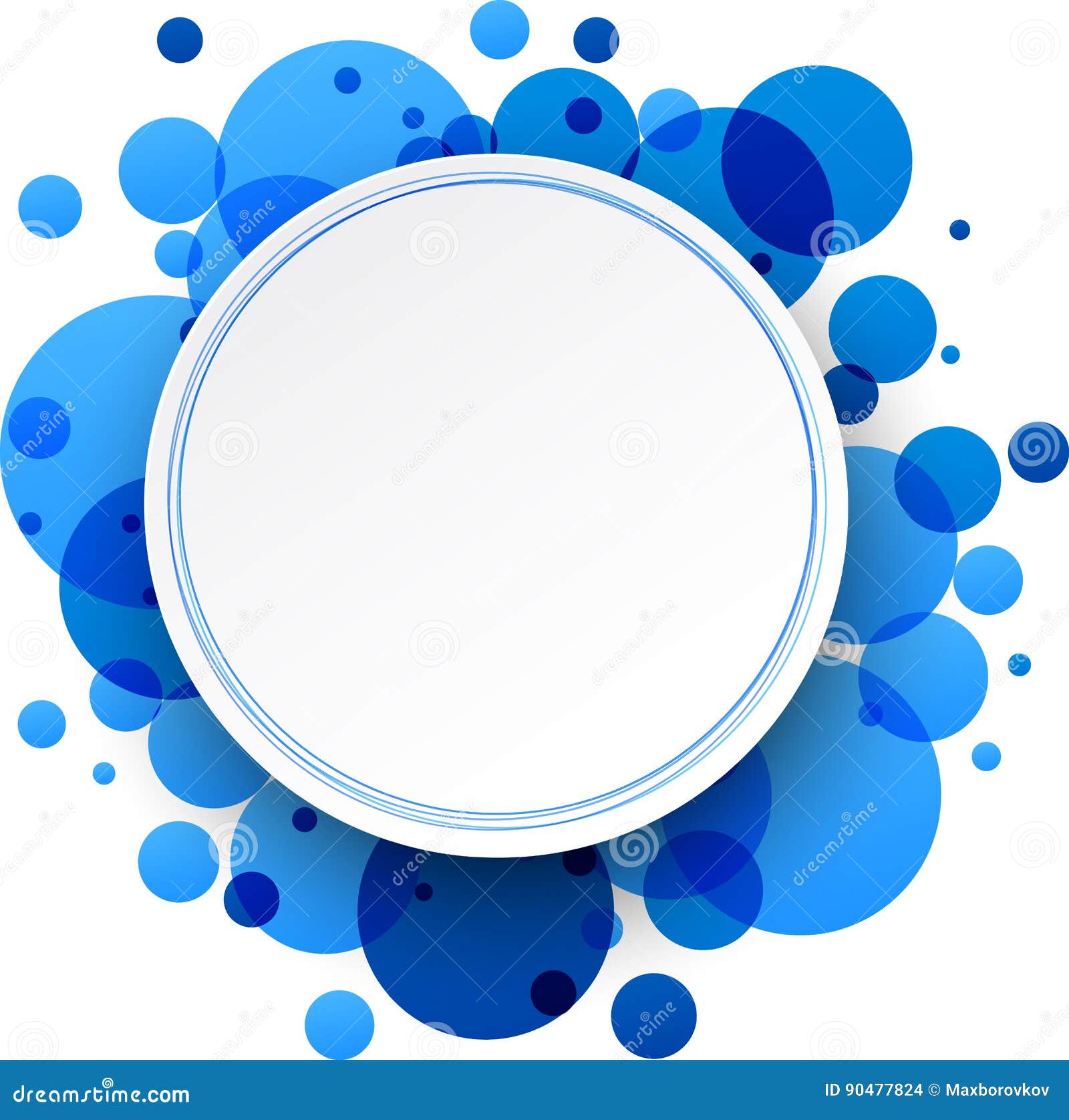 Fondo azul redondo ilustración del vector. Ilustración de arte - 90477824