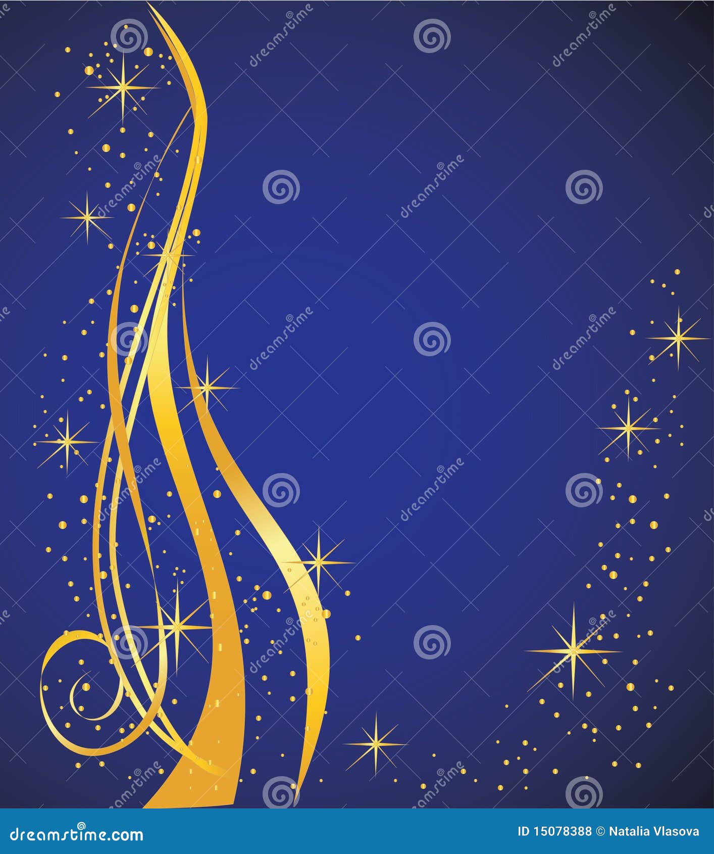 Fondo, Azul Y Oro Abstractos Ilustración del Vector - Ilustración de ...