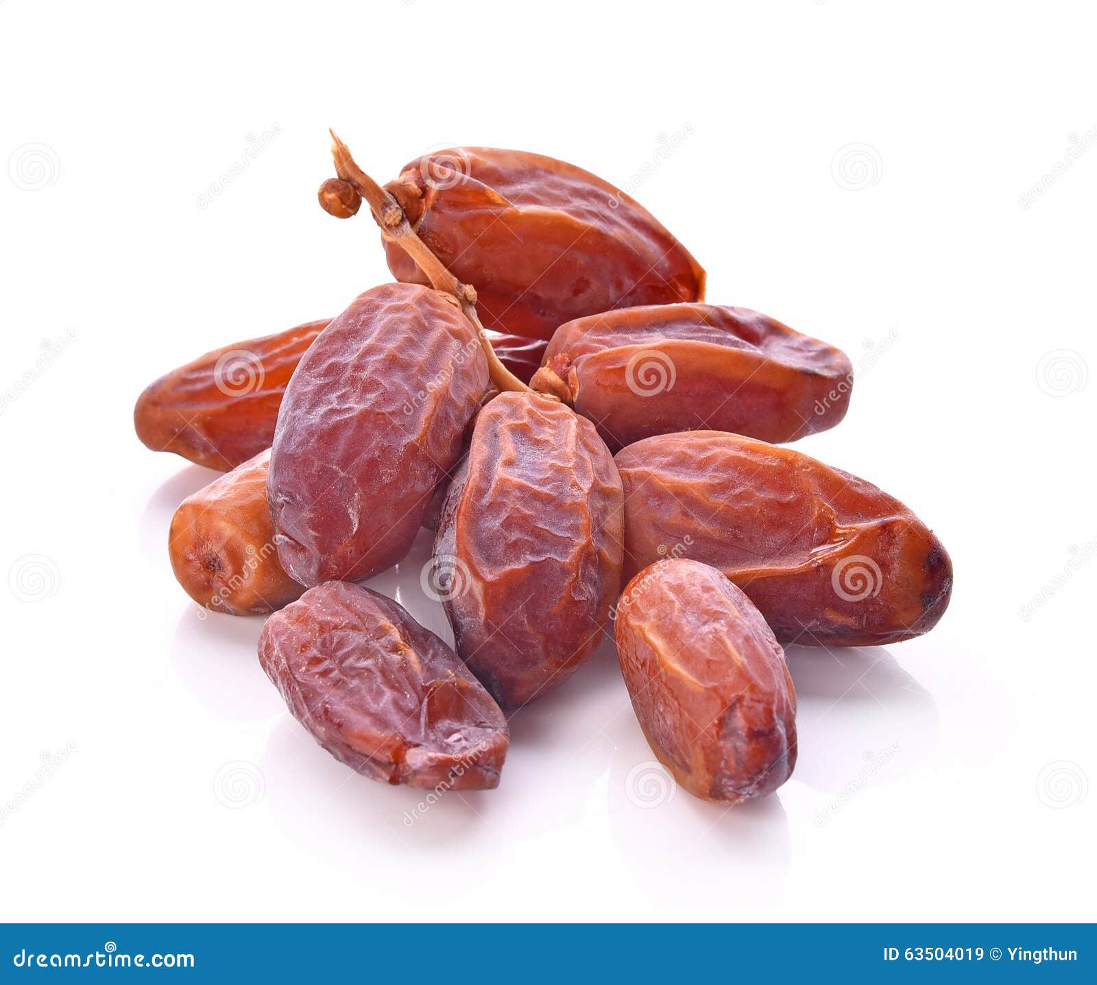 Fondo Blanco Aislado Sequedad De La Fruta De La Palma Datilera Imagen ...