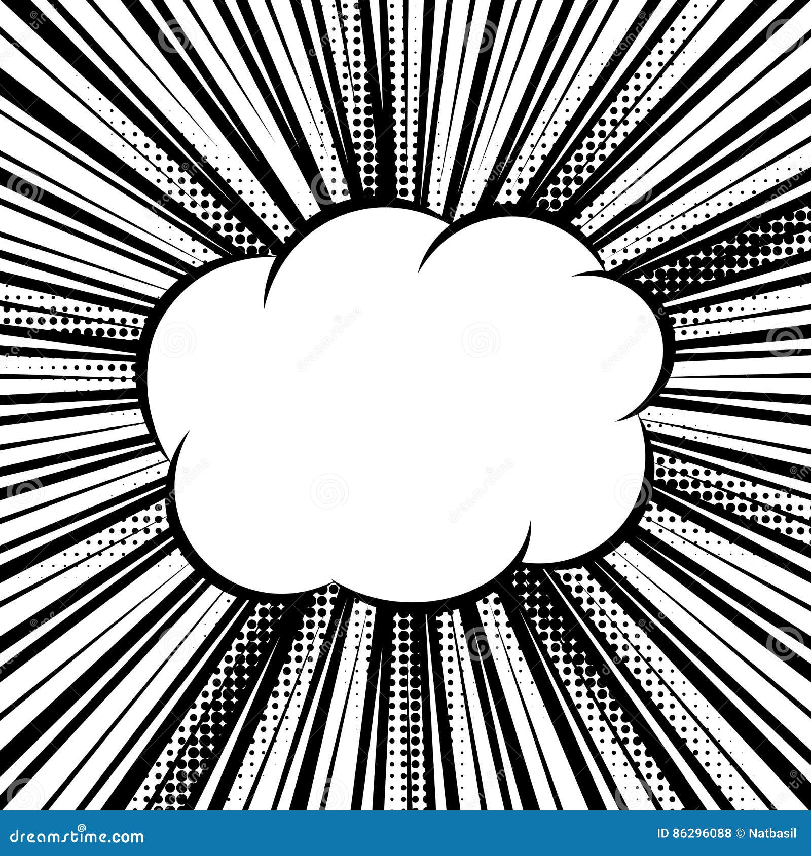 Fondo Blanco Y Negro Del Cómic Ilustración del Vector - Ilustración de ...