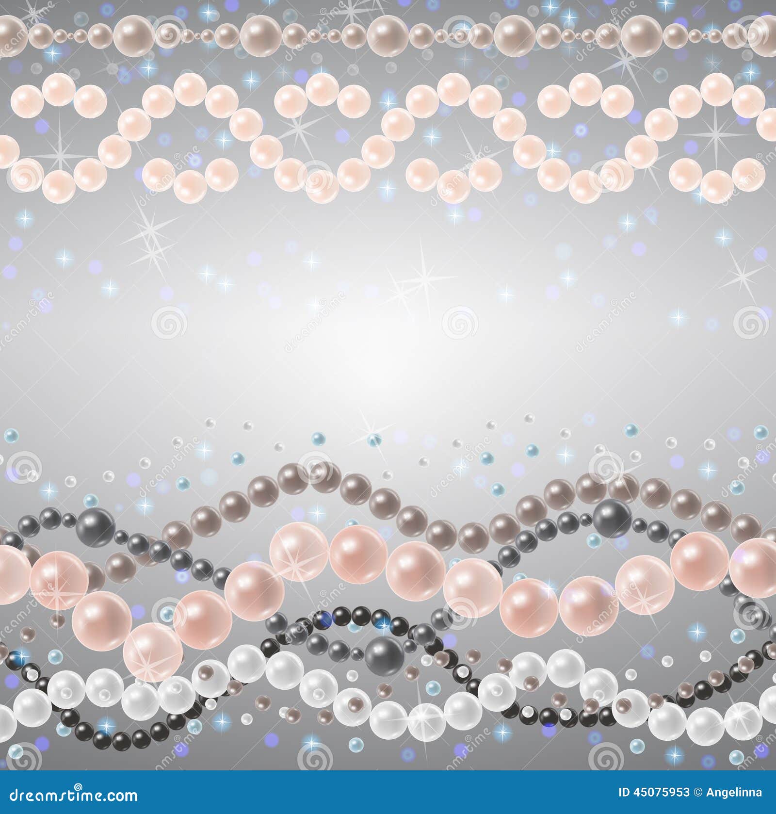 Fondo Coloreado De Las Perlas Ilustración del Vector - Ilustración de ...