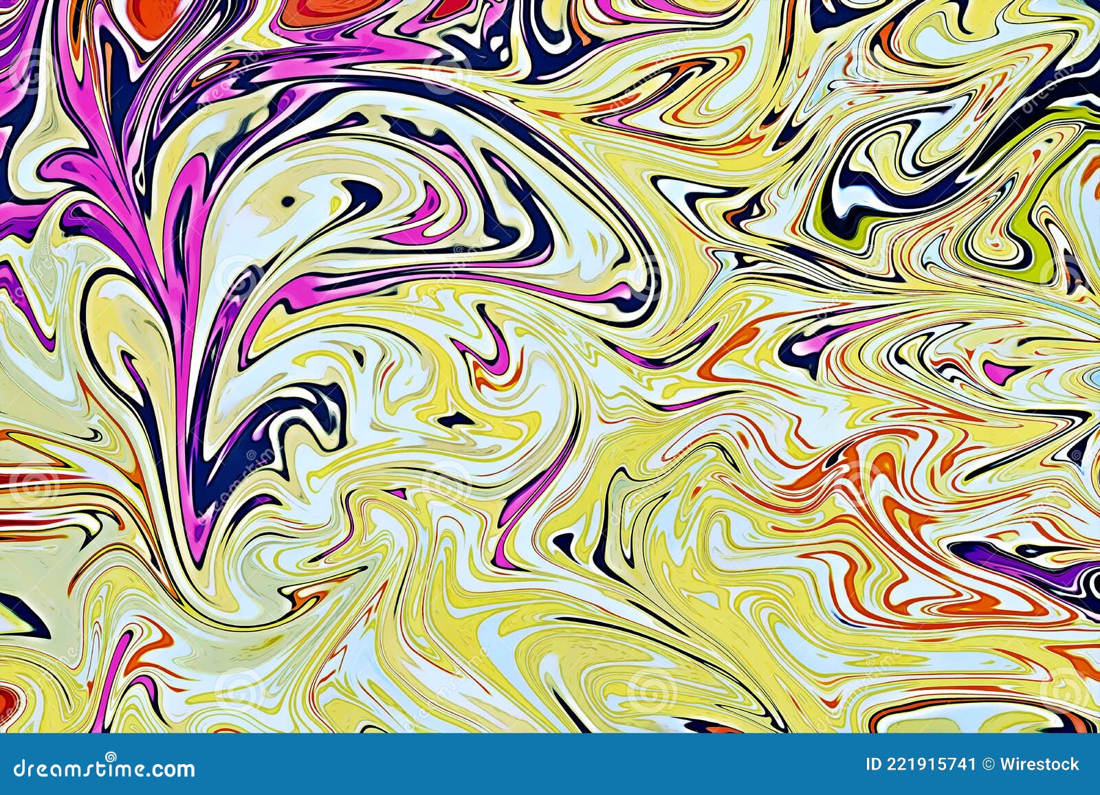 Fondo Colorido Abstracto Hecho De Formas Curvas Entrelazadas Imagen de ...