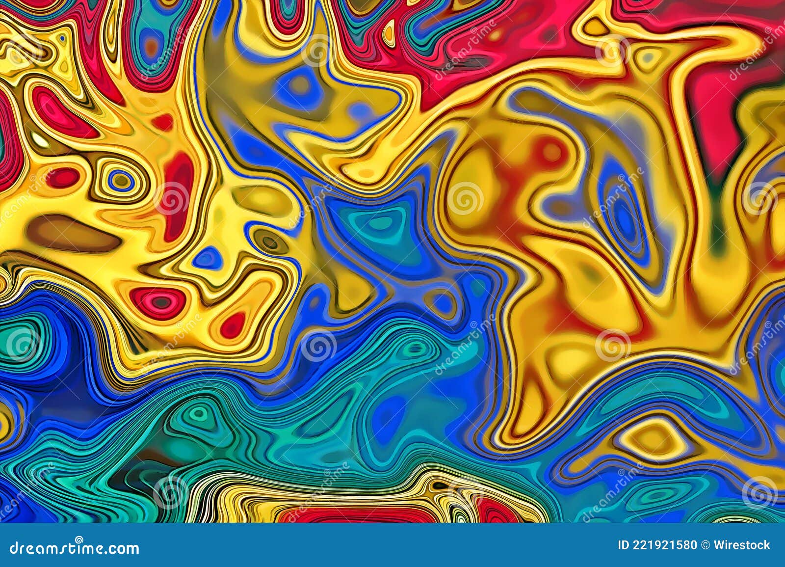 Fondo Colorido Abstracto Hecho De Formas Curvas Entrelazadas Foto de ...