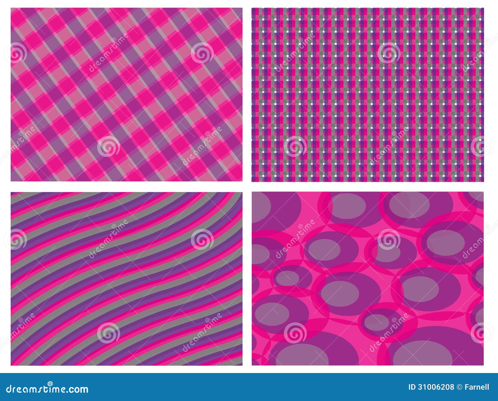 Fondo Combinado Rosado Y Violeta Retro Ilustración del Vector ...