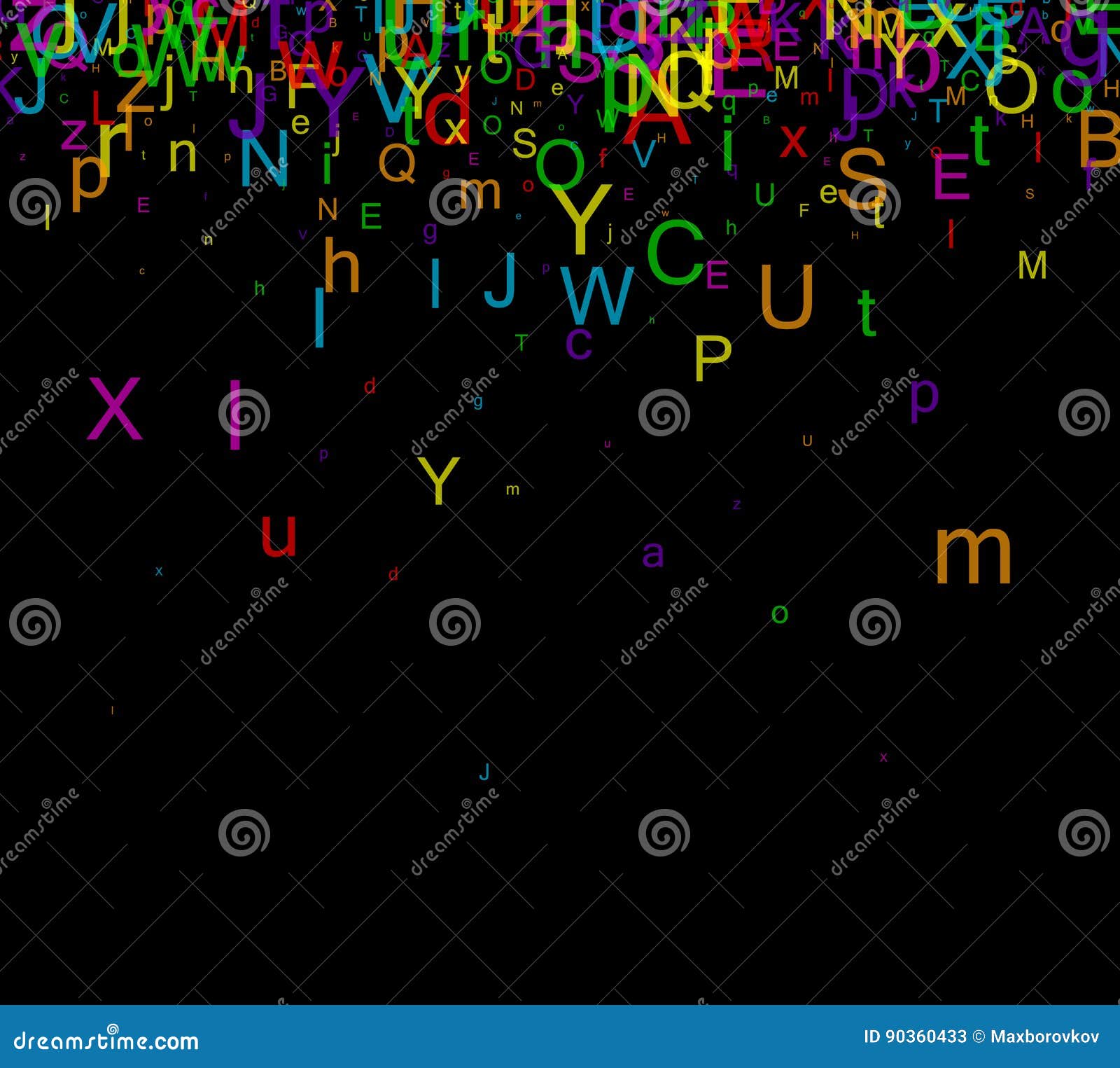 Fondo con las letras ilustración del vector. Ilustración de modelo ...