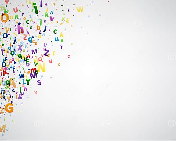 Fondo con las letras ilustración del vector. Ilustración de extracto ...