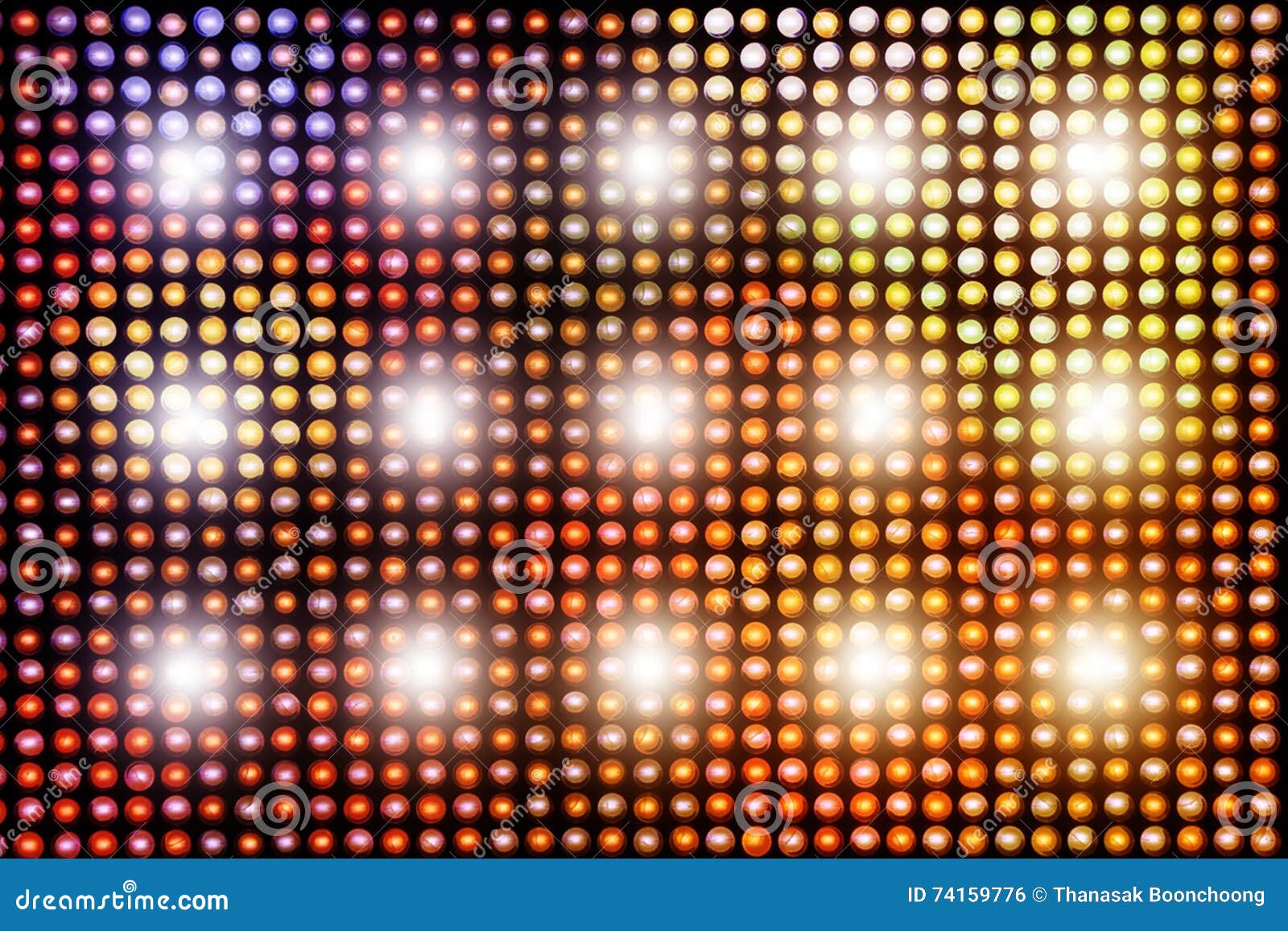 Fondo Con Las Luces LED Iluminadas Brillantes Stock de ilustración ...