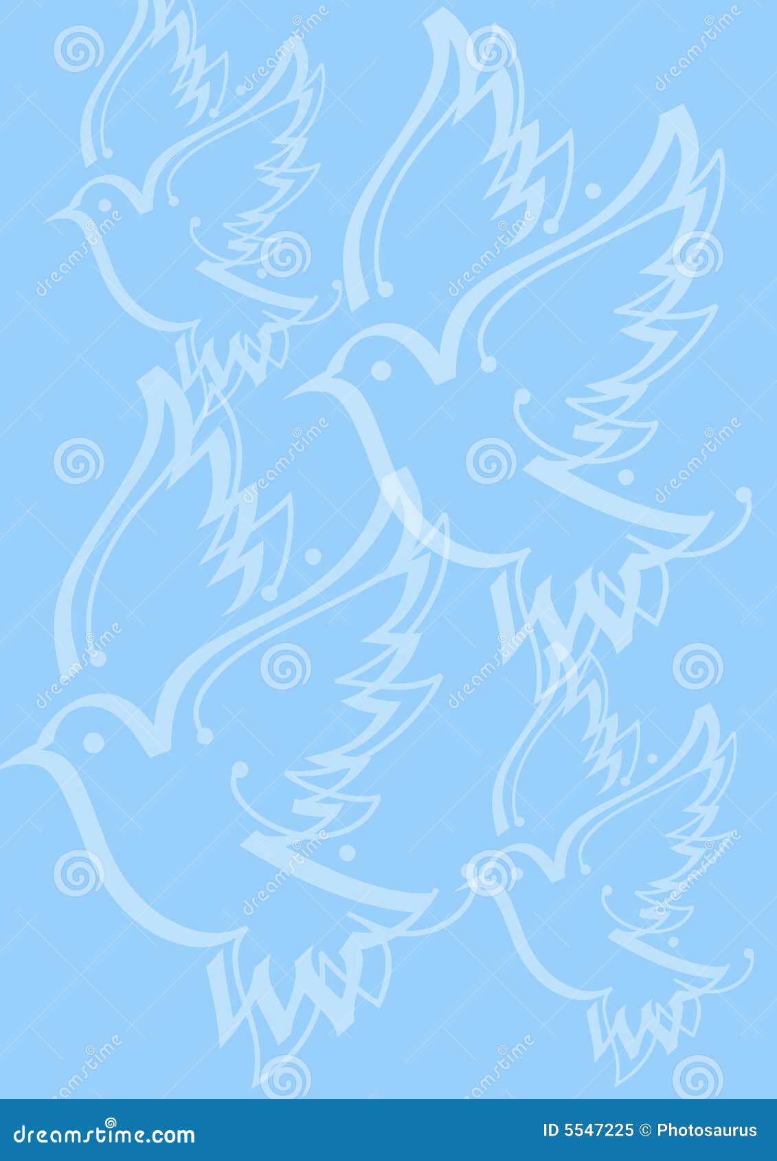 Fondo con las palomas stock de ilustración. Ilustración de acortar ...