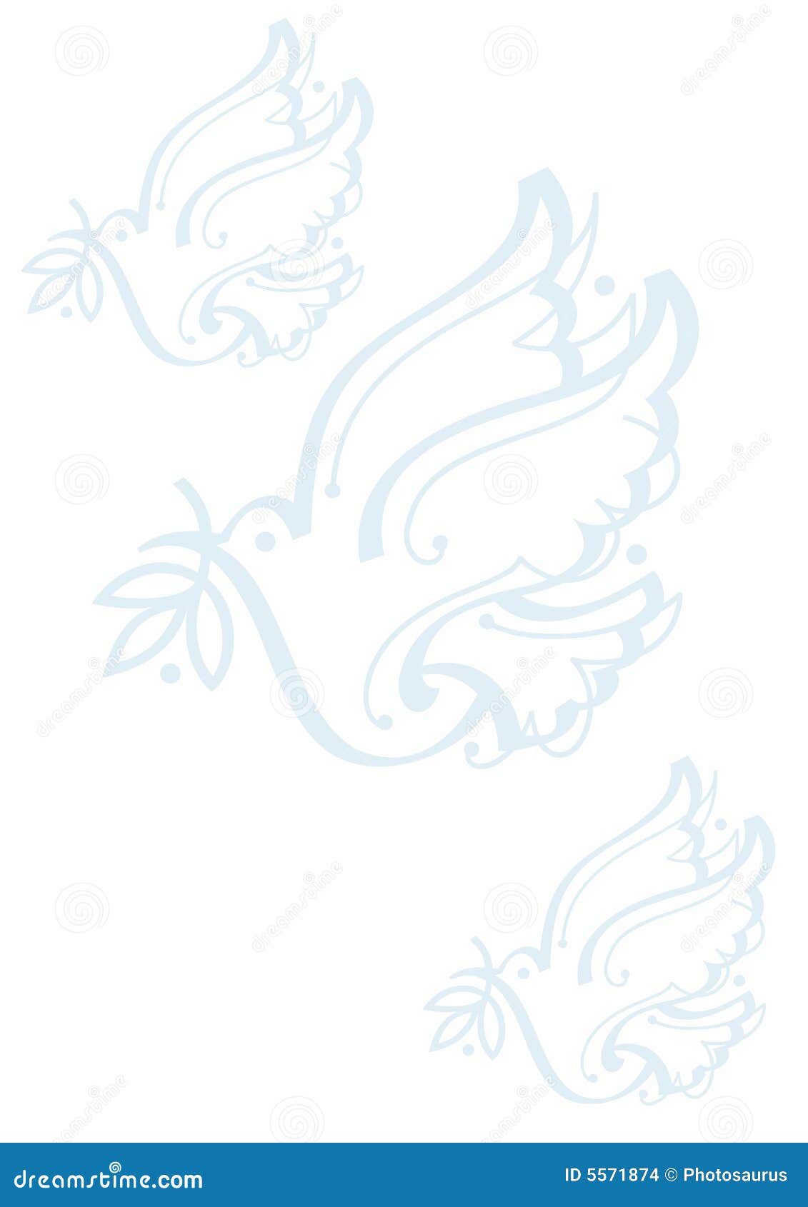 Fondo con las palomas stock de ilustración. Ilustración de animales ...