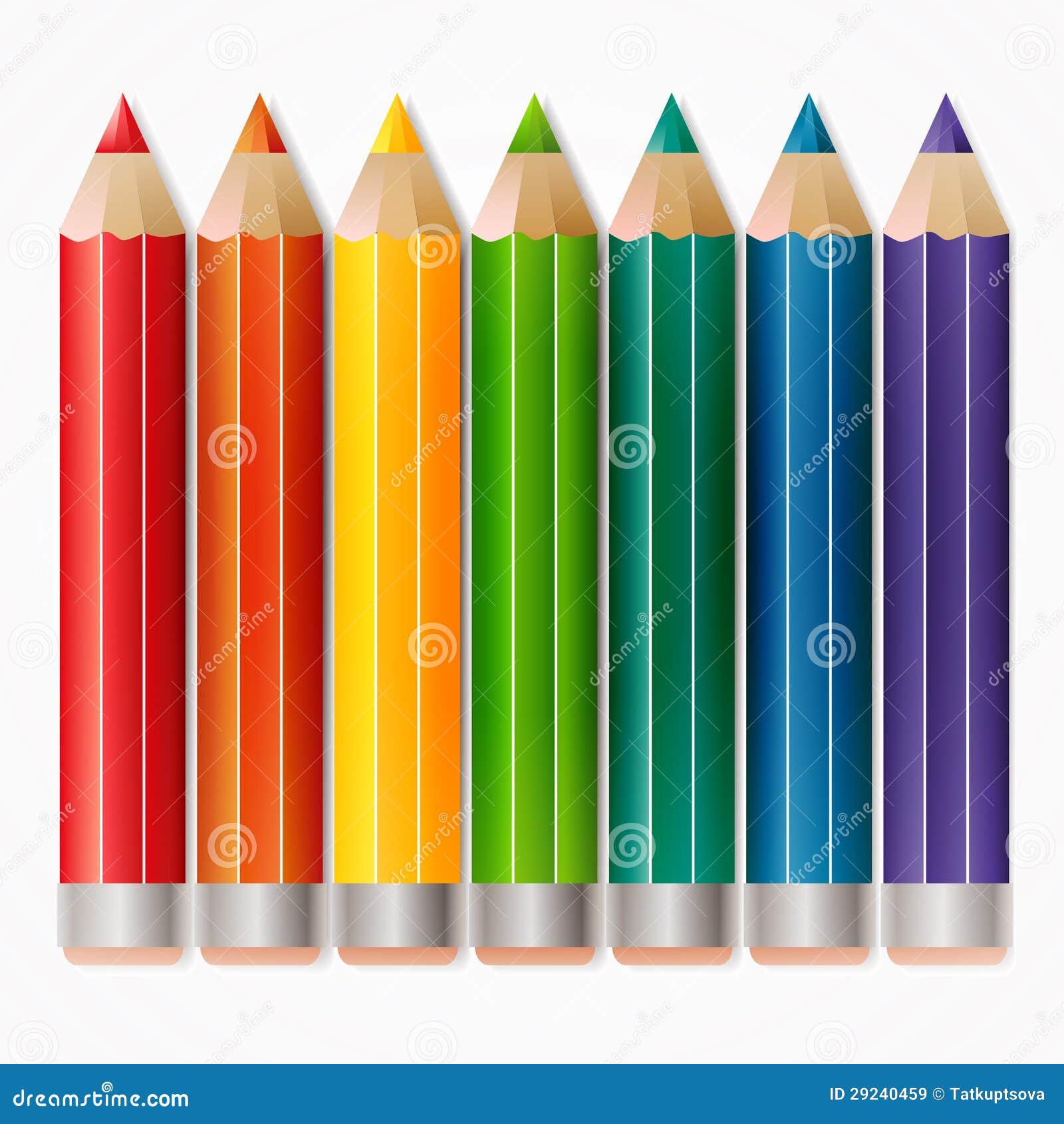 Fondo Con Le Matite Colorate. Illustrazione Vettoriale - Illustrazione ...