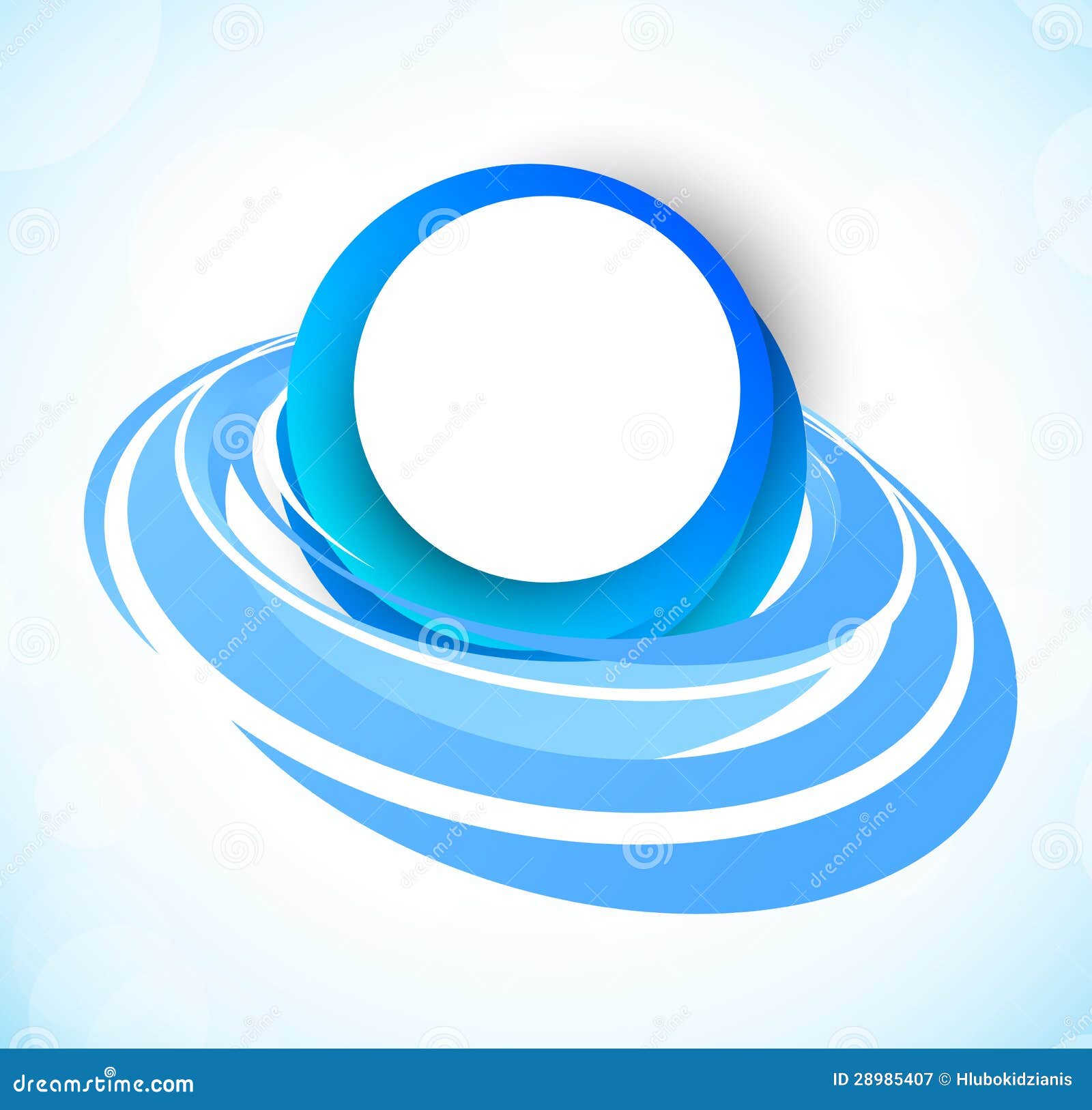 Fondo Con Los Círculos Azules Ilustración del Vector - Ilustración de ...