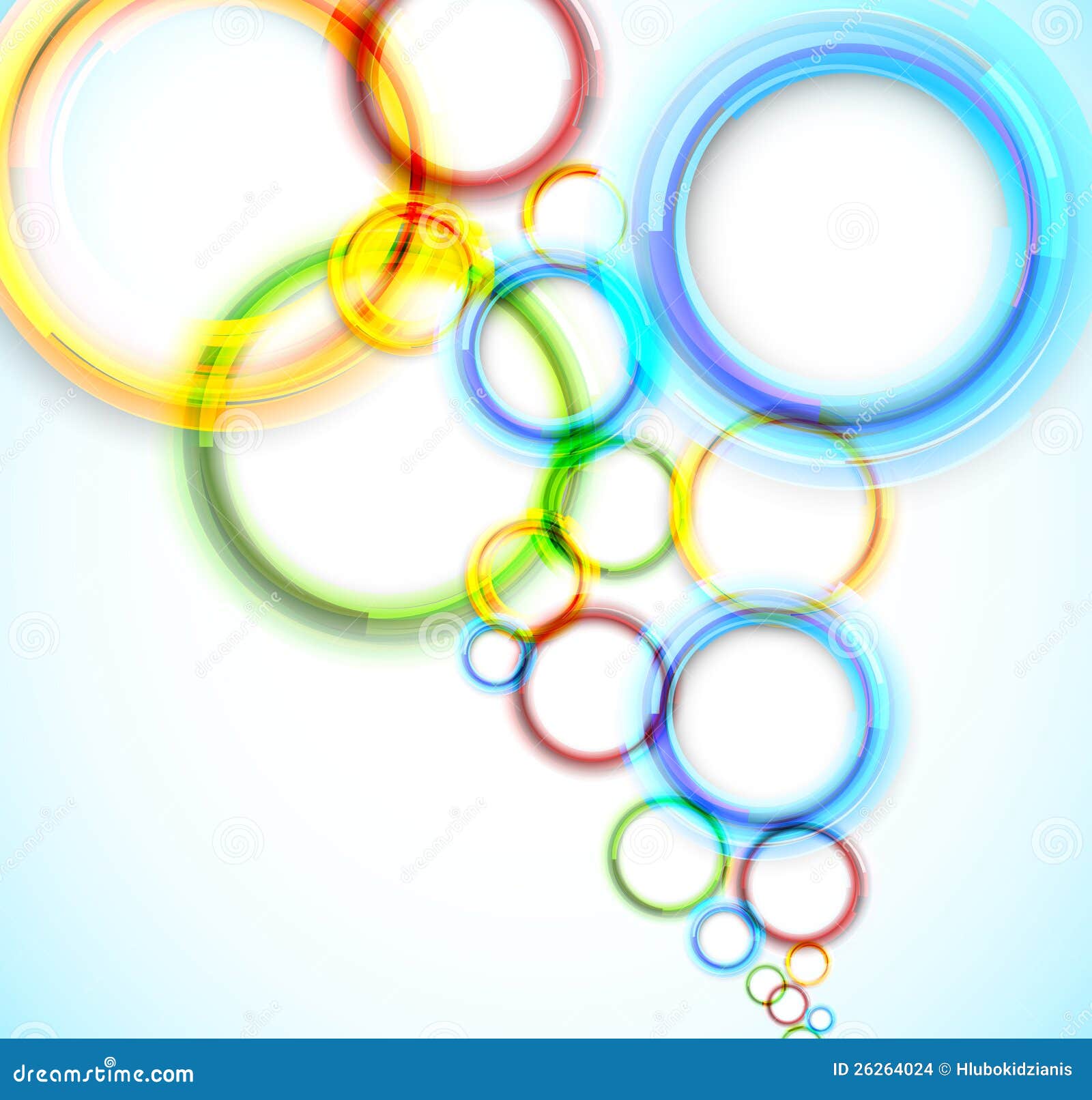 Fondo Con Los Círculos Coloridos Ilustración del Vector - Ilustración ...